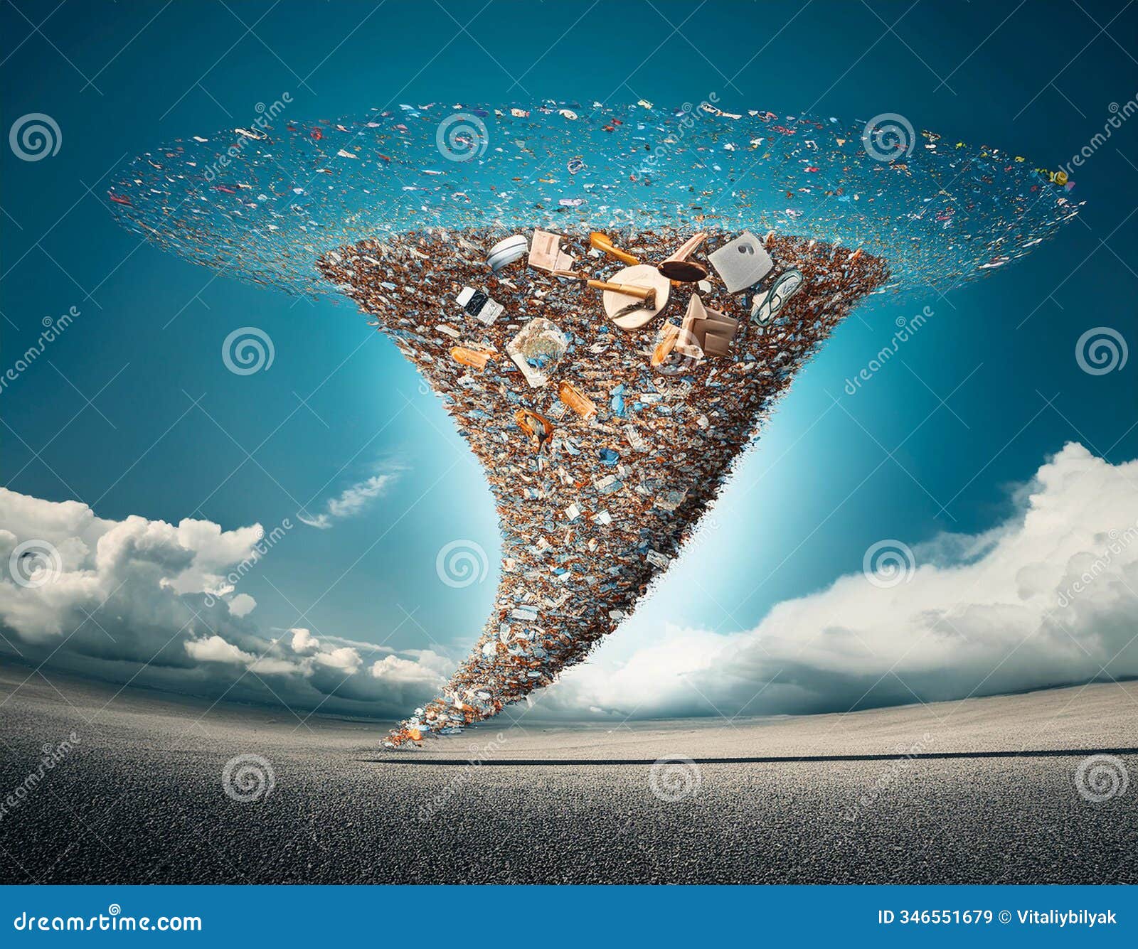 Capture a Tornado with Small Objects Swirling into New Patterns To ...