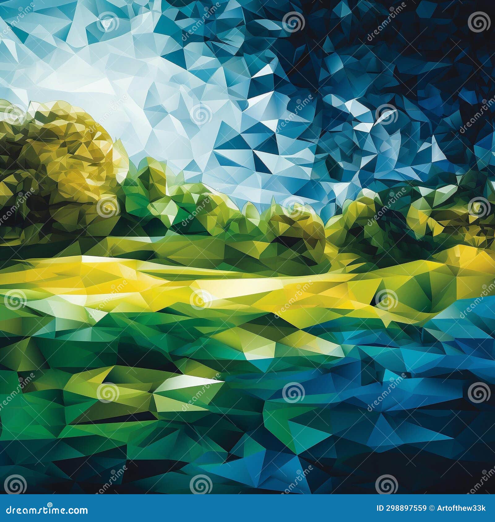 Dynamic Geometric Rhythm: Abstract Golf Swing Pattern Stock ...