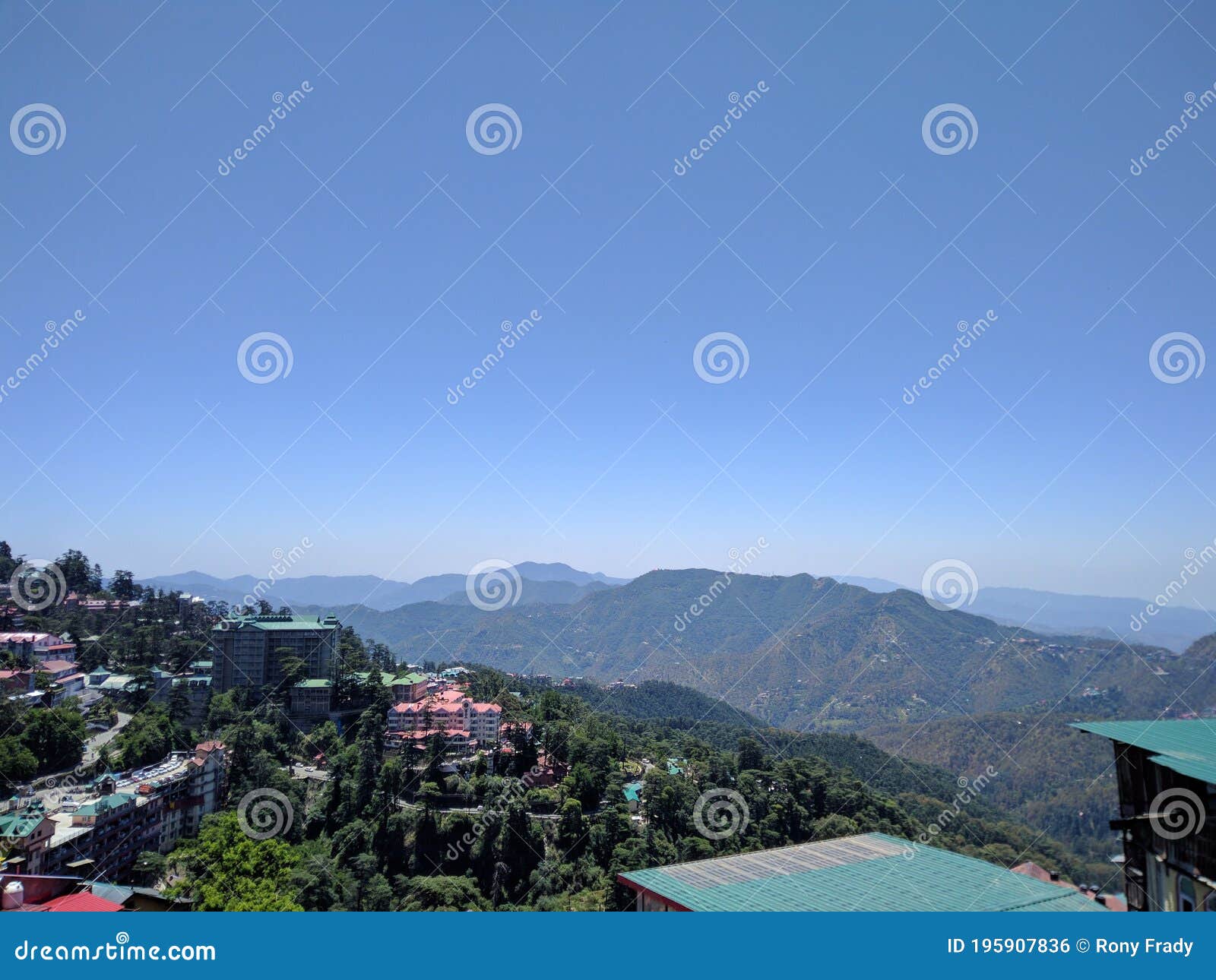 Captured Beautiful Hills of Simla with Mobile Camera Stock Photo ...