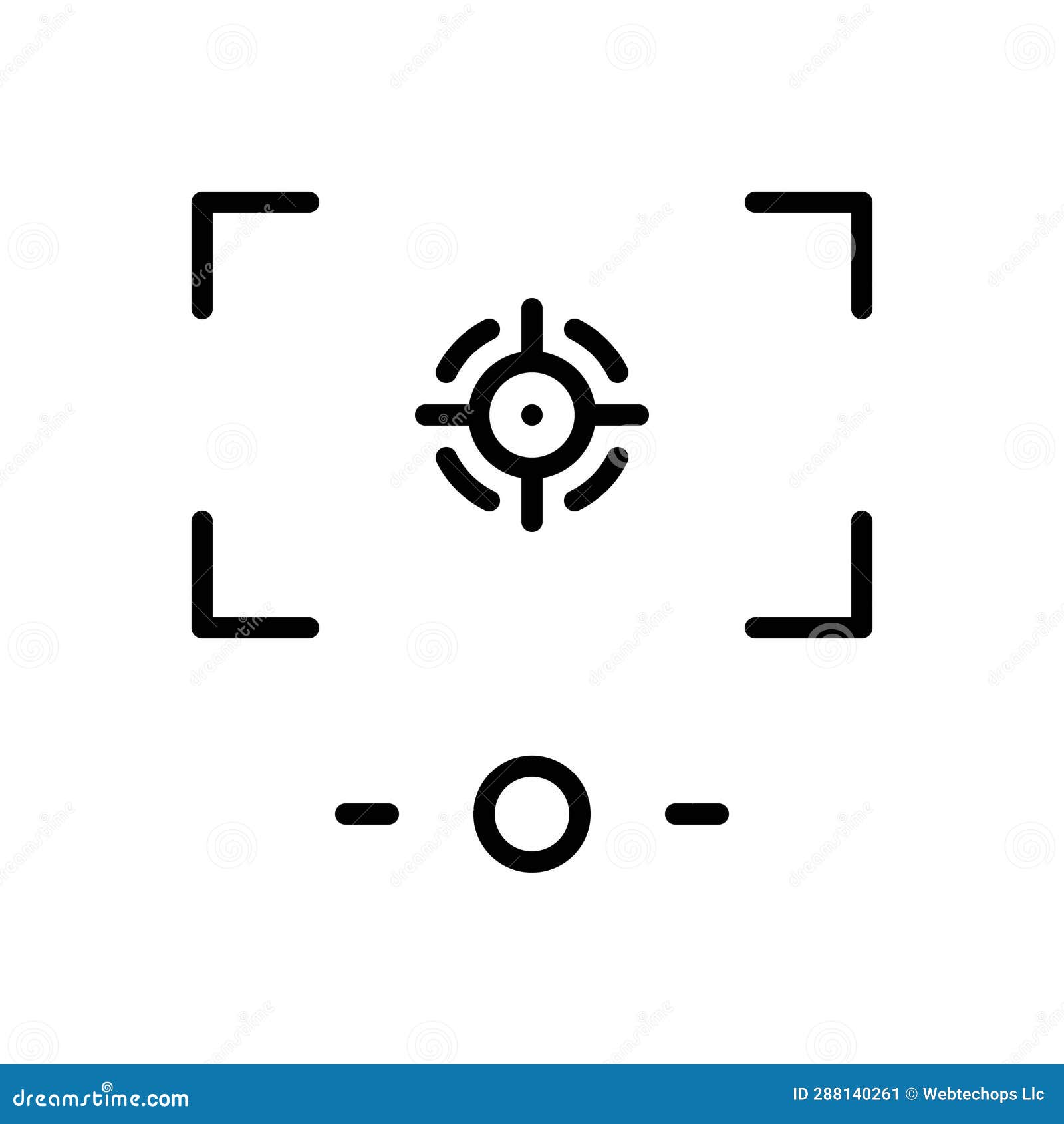 Black Line Icon for Captured, Capture and Target Stock Vector ...