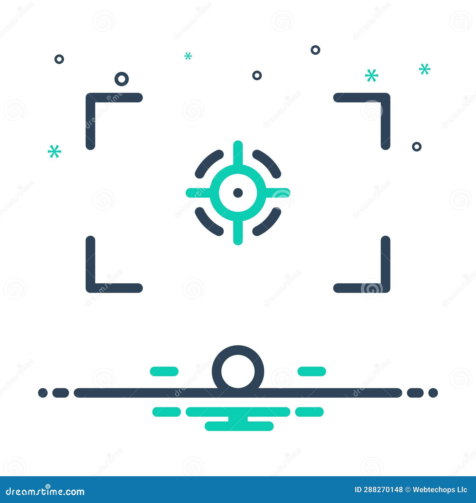 Mix Icon for Captured, Capture and Target Stock Vector - Illustration ...