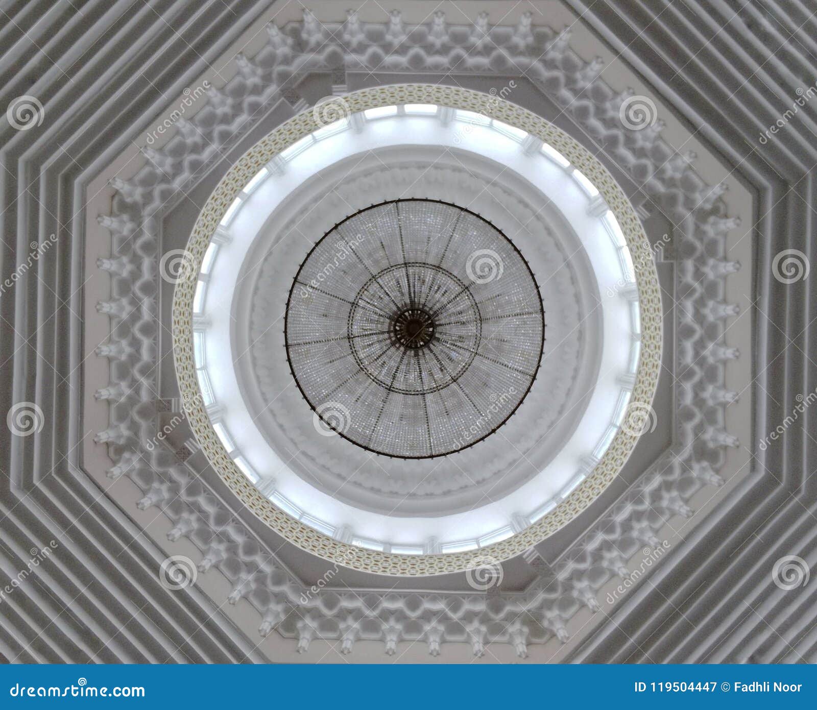 Modern Pattern of Mosque Roof Stock Image - Image of bottom, gray ...