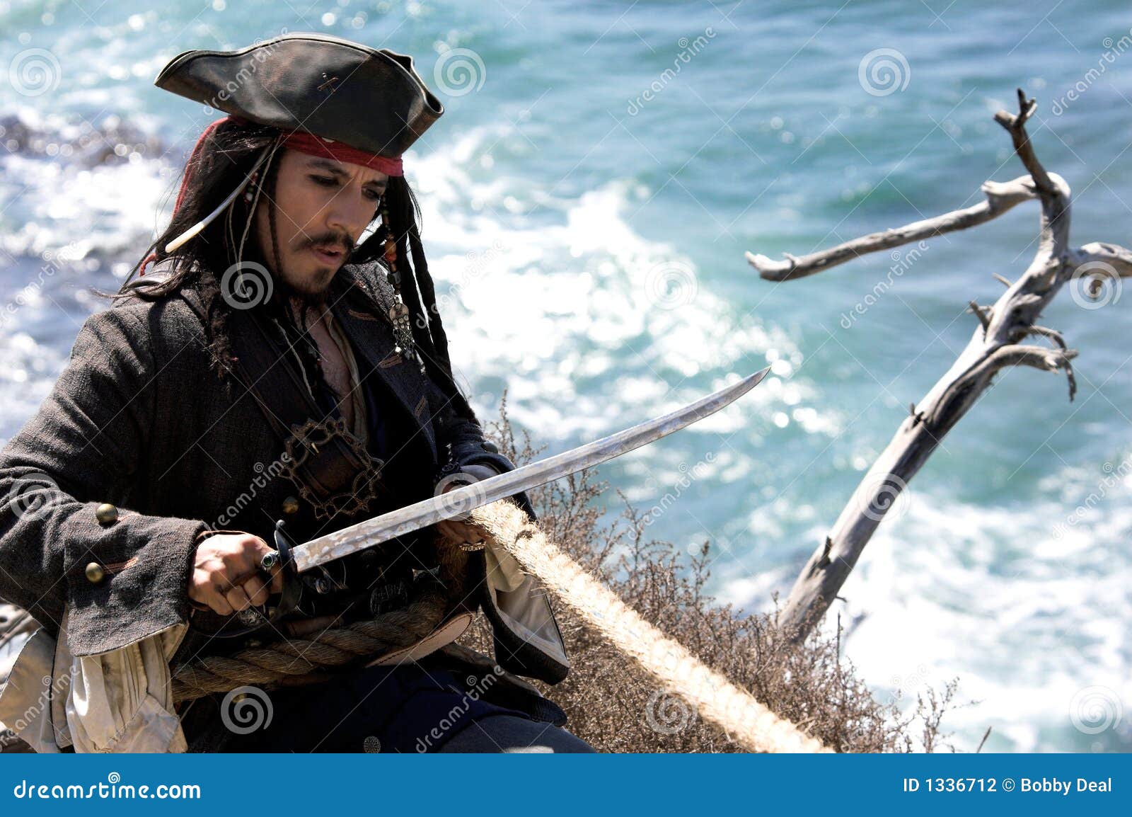 Captured Pirate stock photo. Image of scallywag, criminal - 1336712
