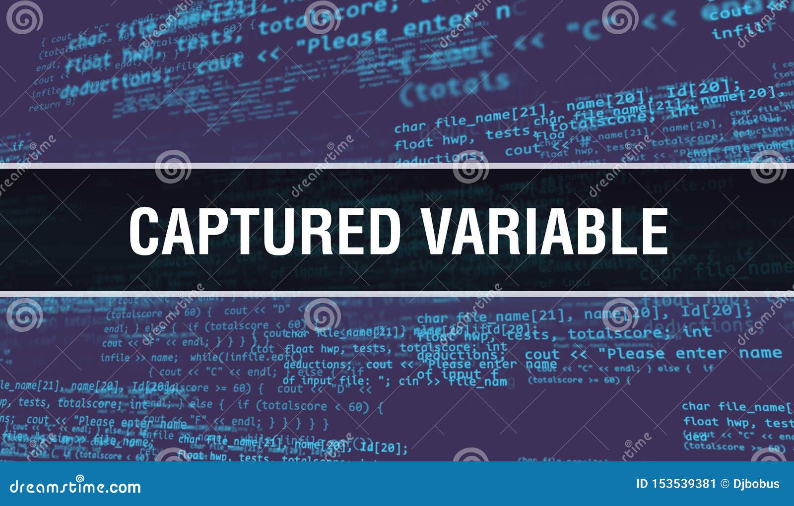 Captured Variable Concept With Random Parts Of Program Code Captured Variable With Programming