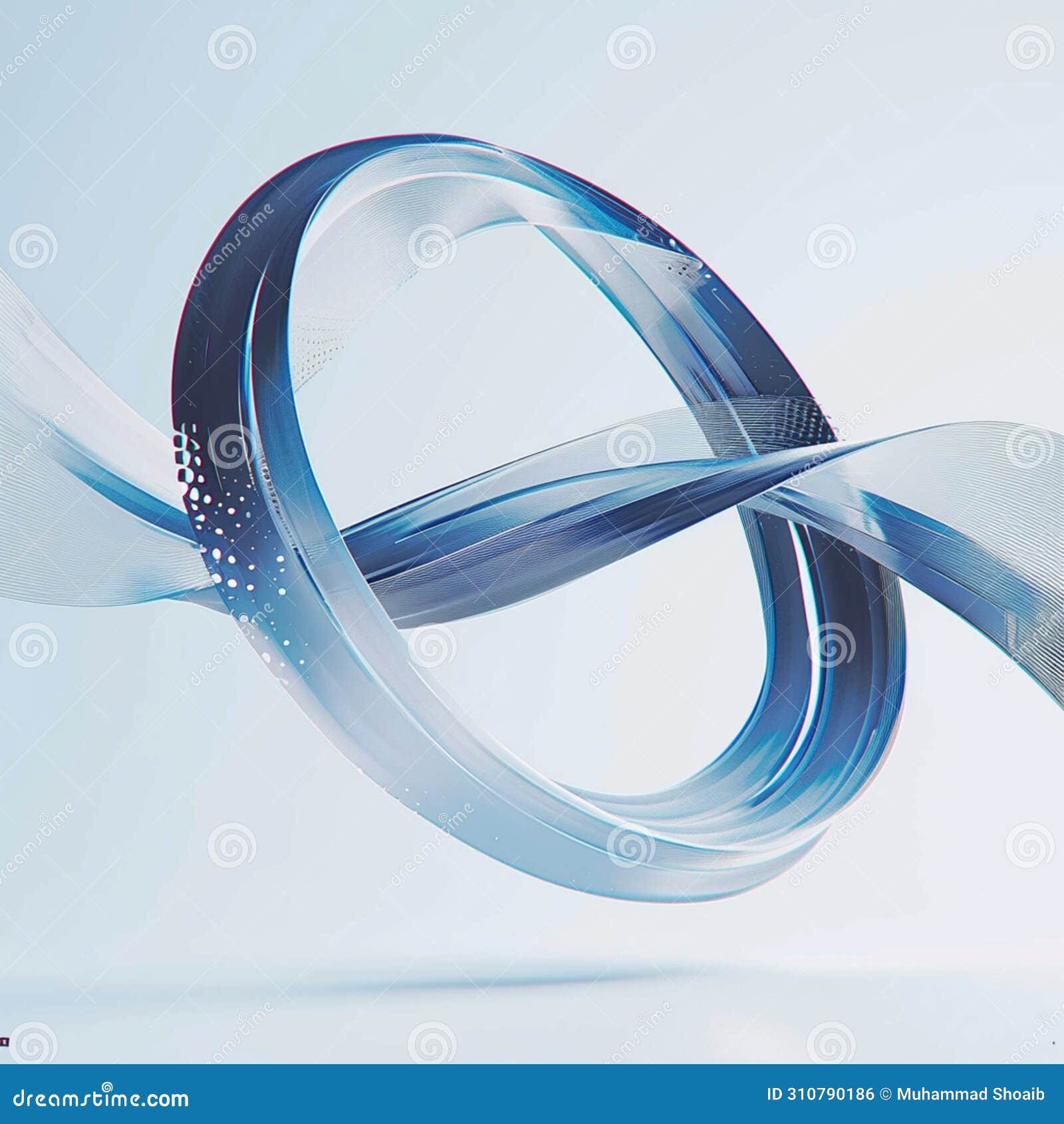 Captures Abstract Mobius Belt Curvature Elegantly Mesmerizing 3D ...