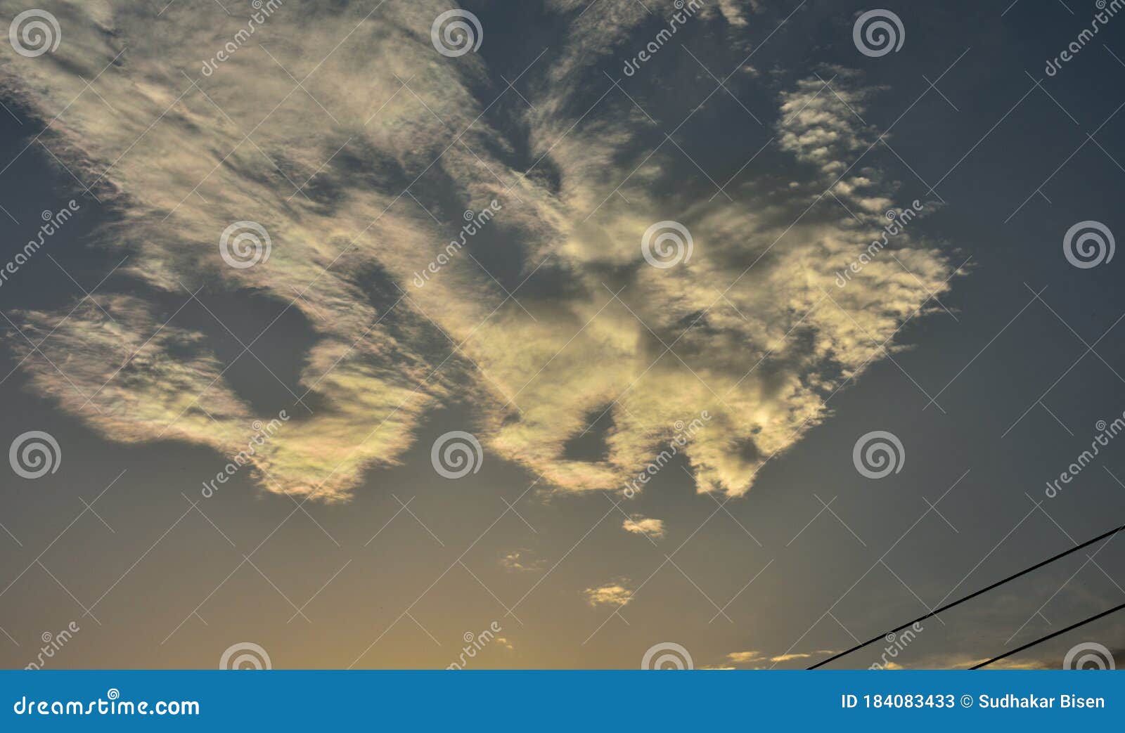 Cirrus Clouds a High Level Clouds Observed in the Sky Stock Image ...