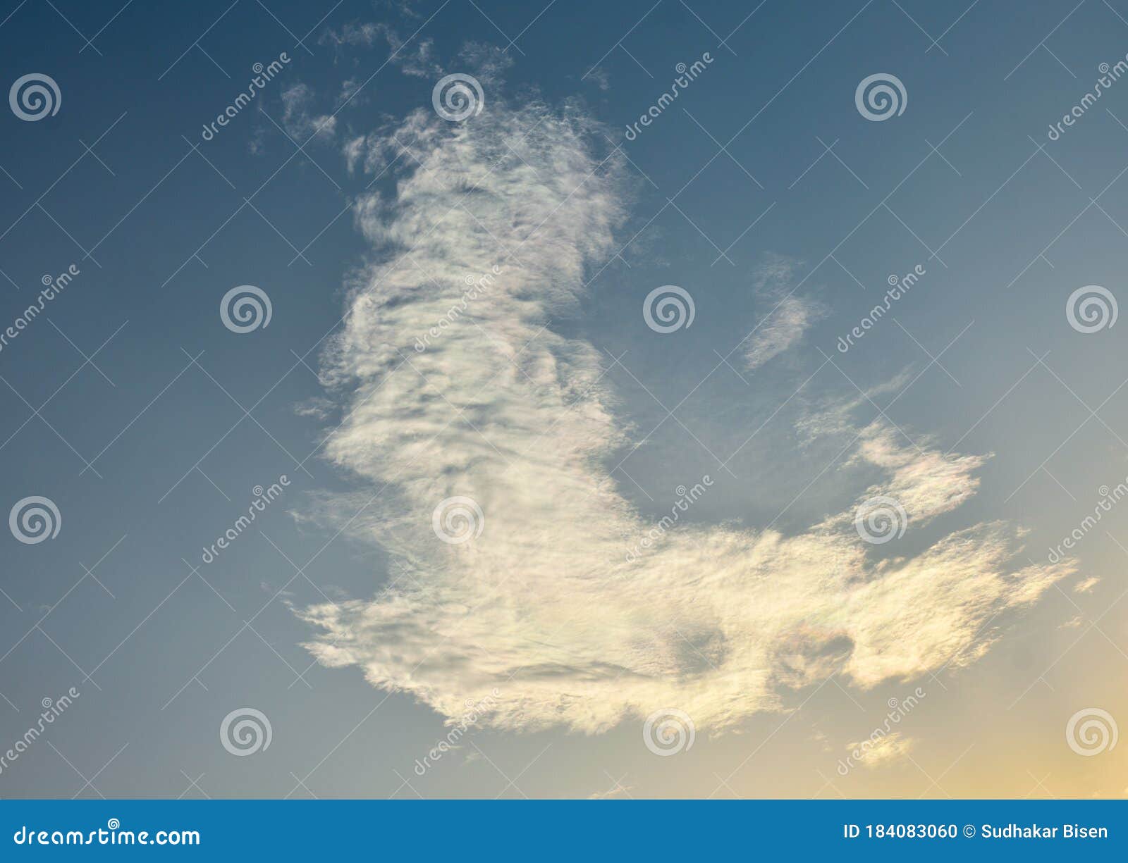 Cirrus Clouds a High Level Clouds Observed in the Sky Stock Photo ...