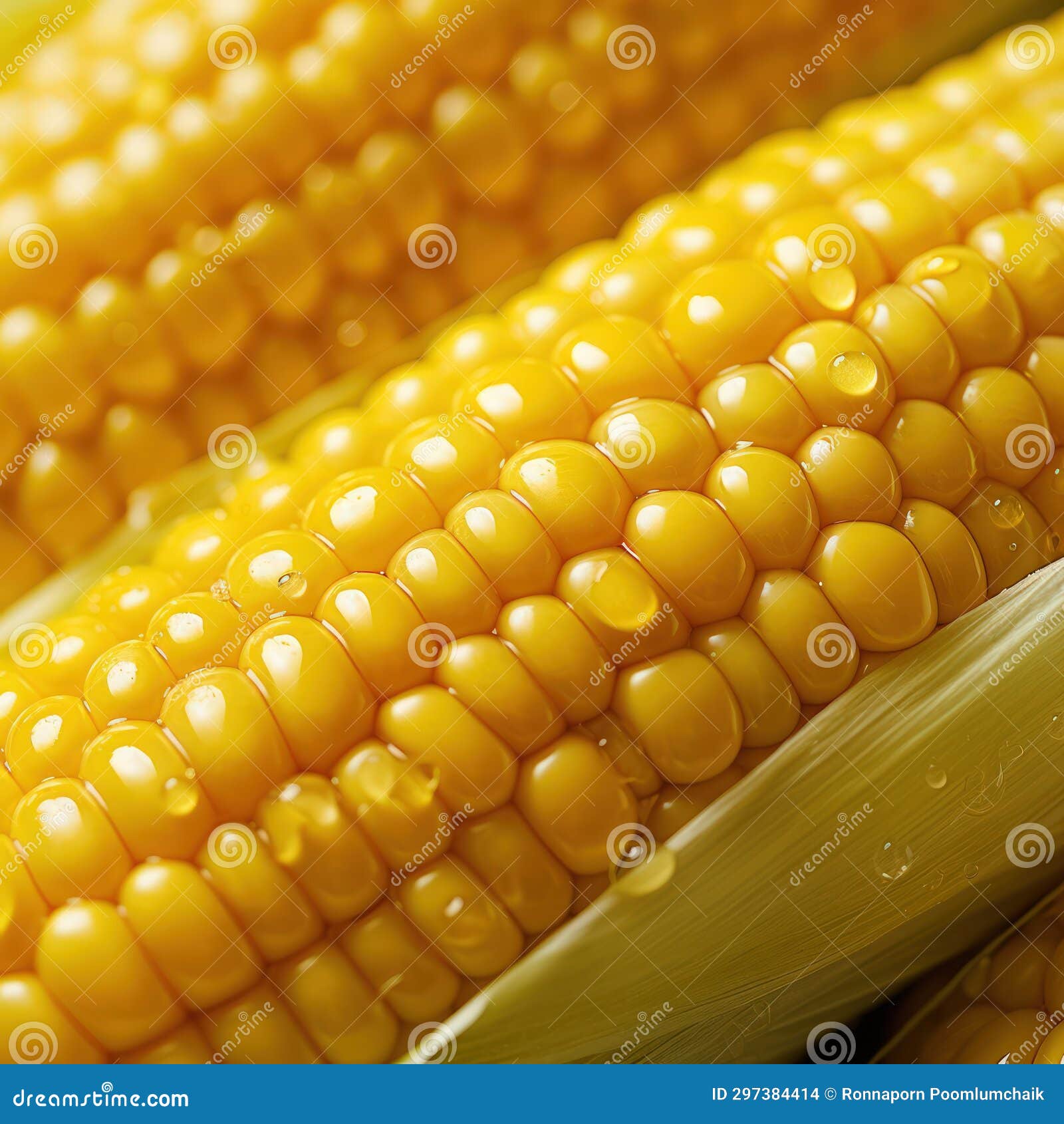 Capturing a Close-up of Corn S Texture Stock Illustration ...