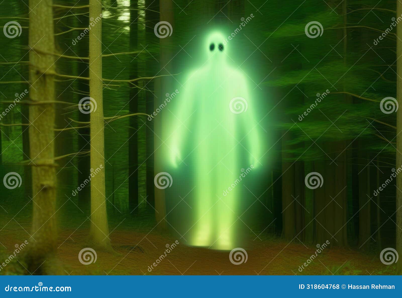 Capturing the Elysian Glow of a Ghostly Specter in Pixels Stock ...