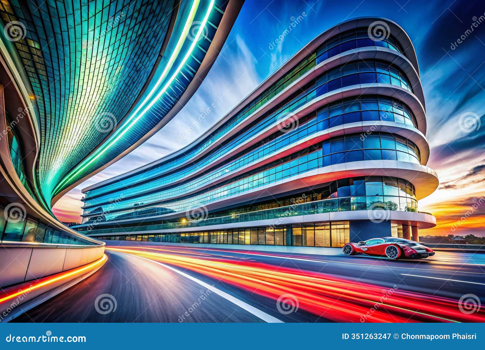 Capturing the Essence of Racing Architecture Iconic Structures Dynamic ...