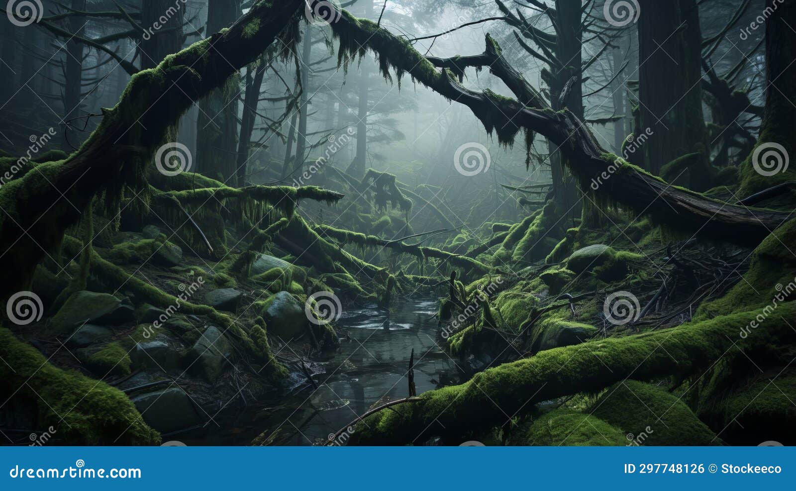 Capturing the Haunting Beauty of Temperate Deciduous Forests Stock ...