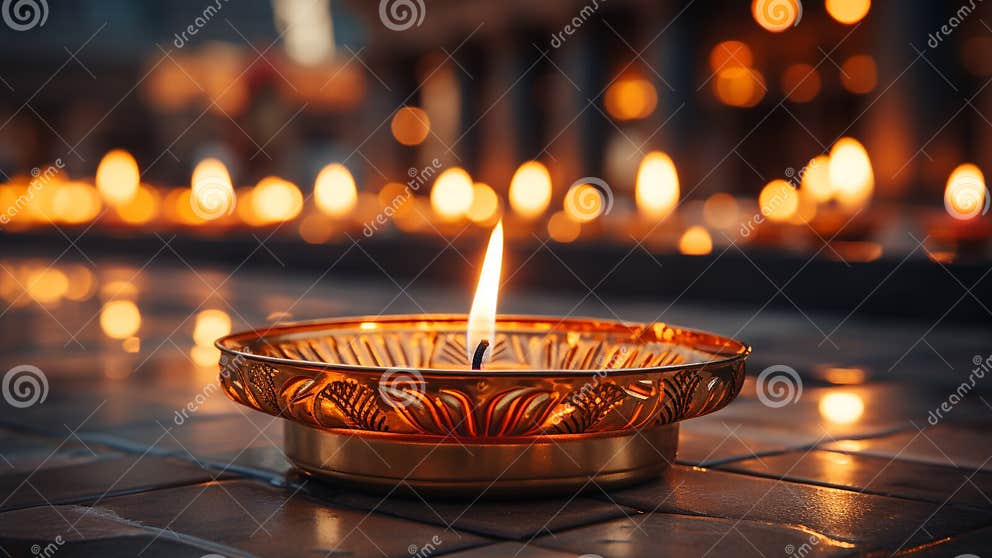 Capturing the Magic Details of Flickering Candle Flames Stock ...