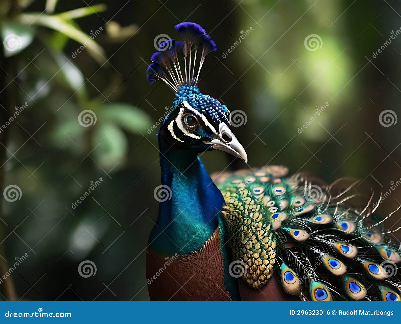 Capturing the Magnificent Elegance of a Java Peacock Stock Photo ...