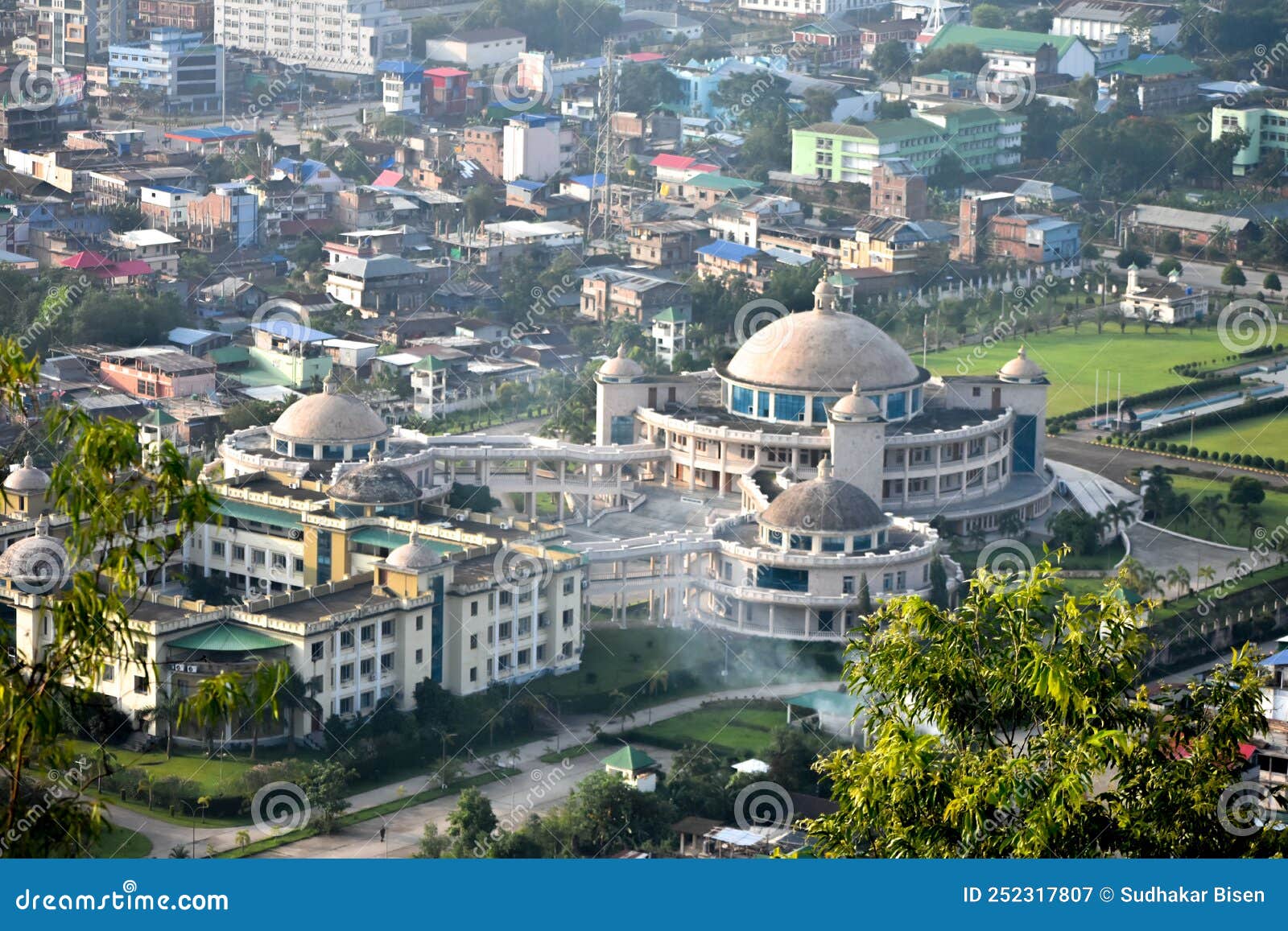 An Aerial View of Manipur Assembly Hall from Imphal View Tower Present ...