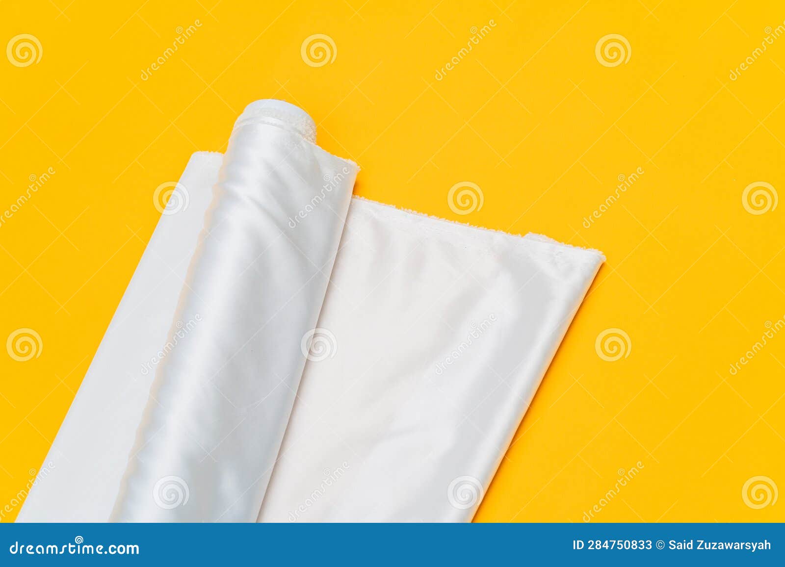 Capturing a Sense of Sophistication, a Glossy White Fabric Roll Image ...