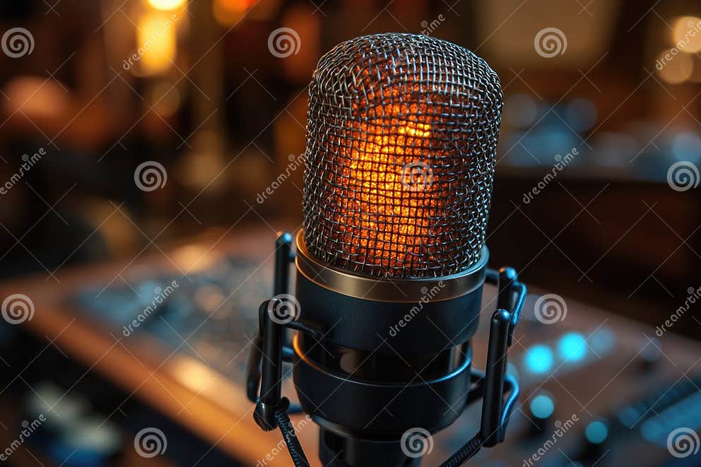 Capturing Sound: a Close-Up Look at the Studio Microphone S D Stock ...