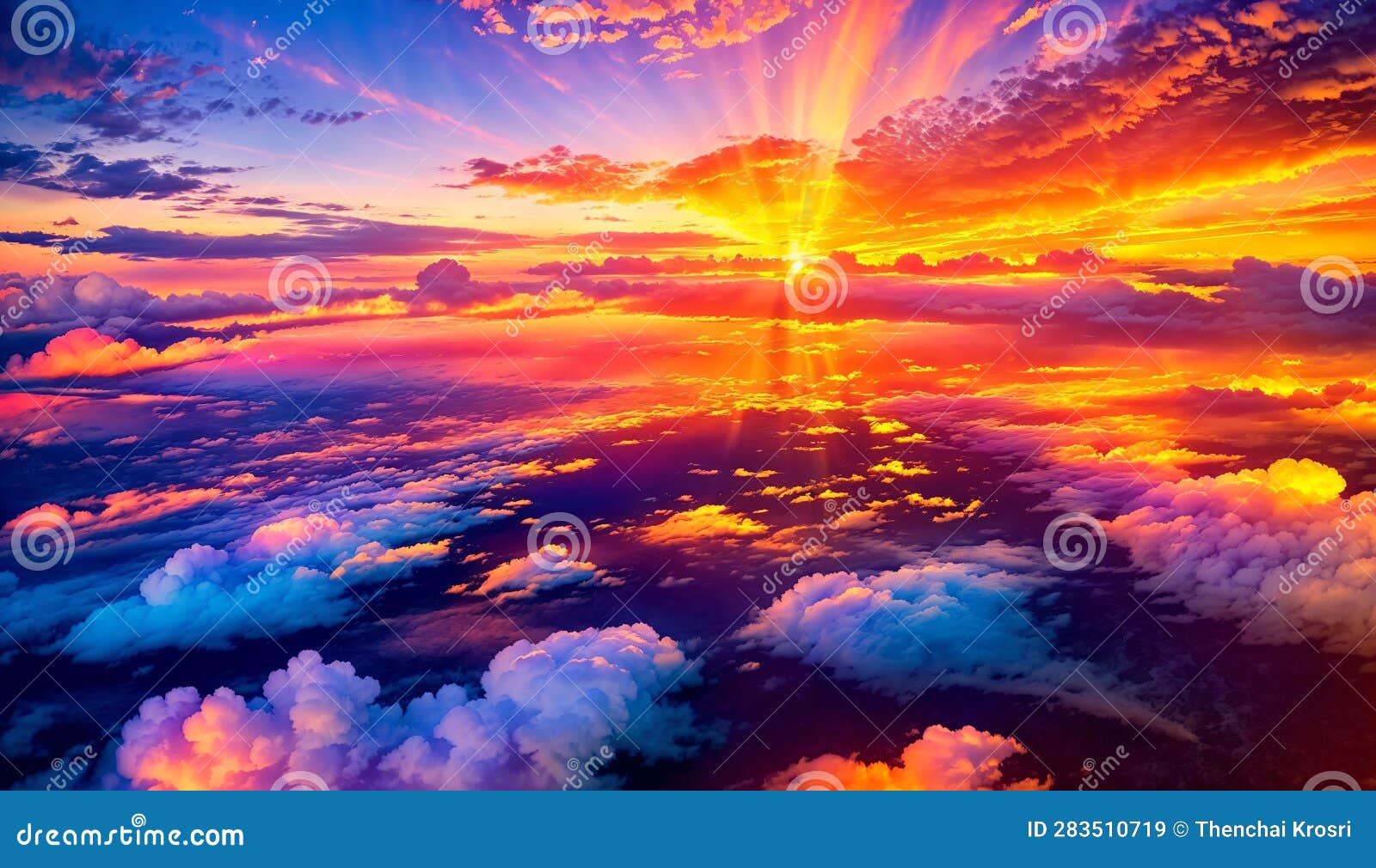 Capturing the Utterly Spectacular Sunset with Colourful Clouds and an ...
