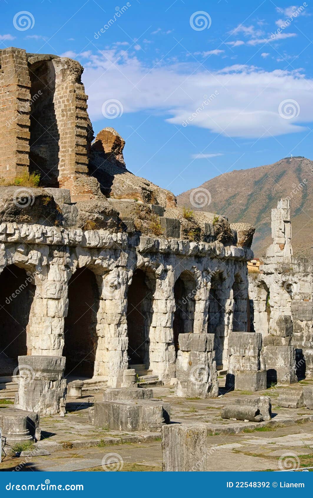 Capua amphitheatre stock photo. Image of arena, roma - 22548392