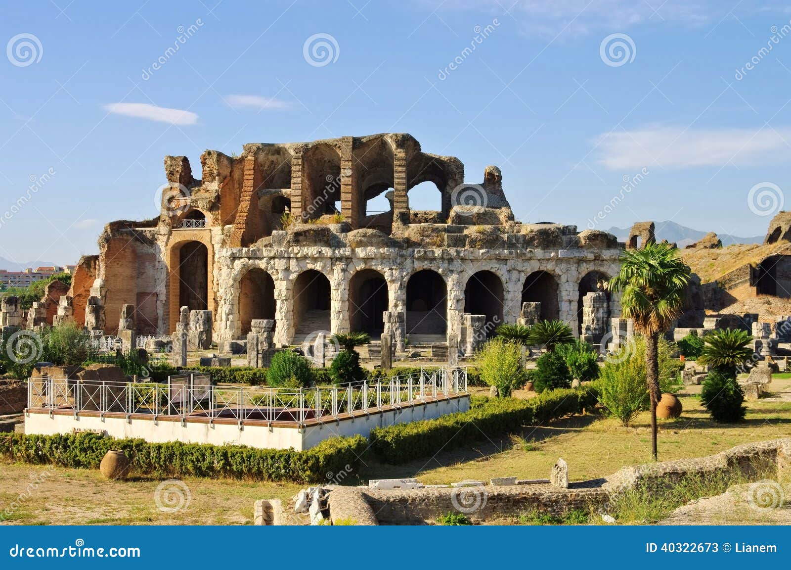 Capua amphitheatre stock image. Image of tree, colosseum - 40322673