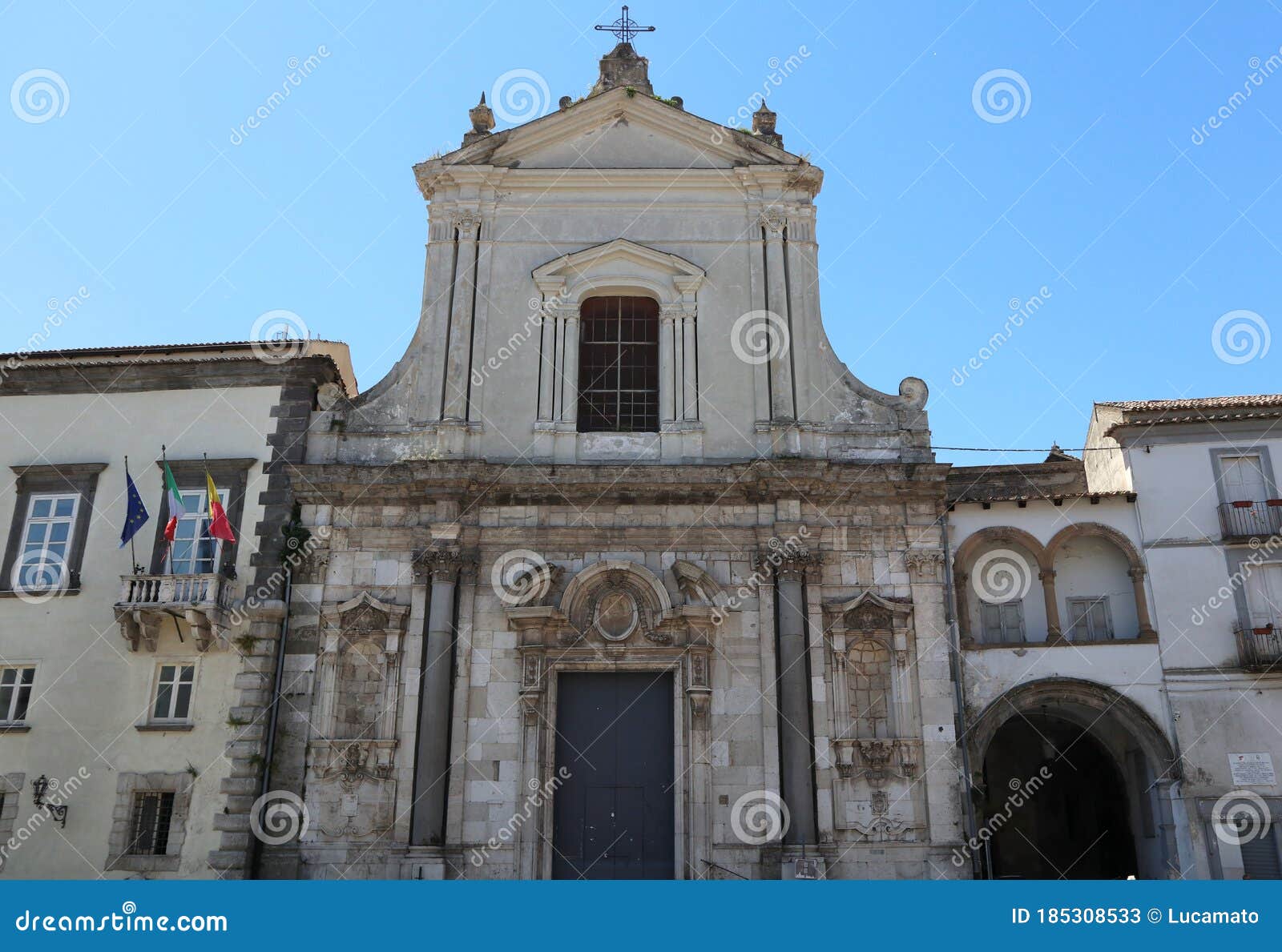 Capua - Facciata Della Chiesa Di Santa Maria Delle Grazie Editorial ...