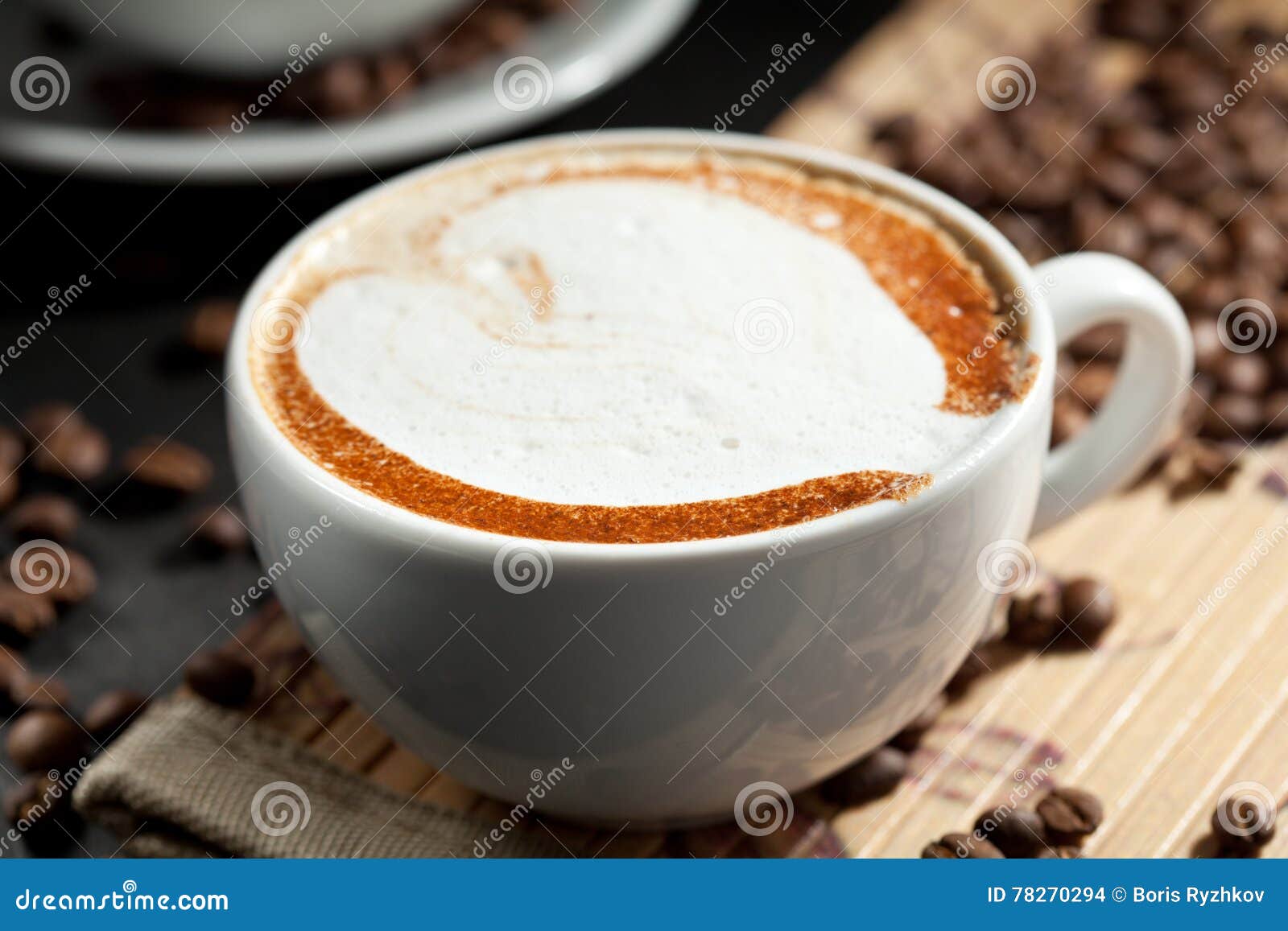 Capuccino Coffee stock photo. Image of morning, gourmet - 78270294