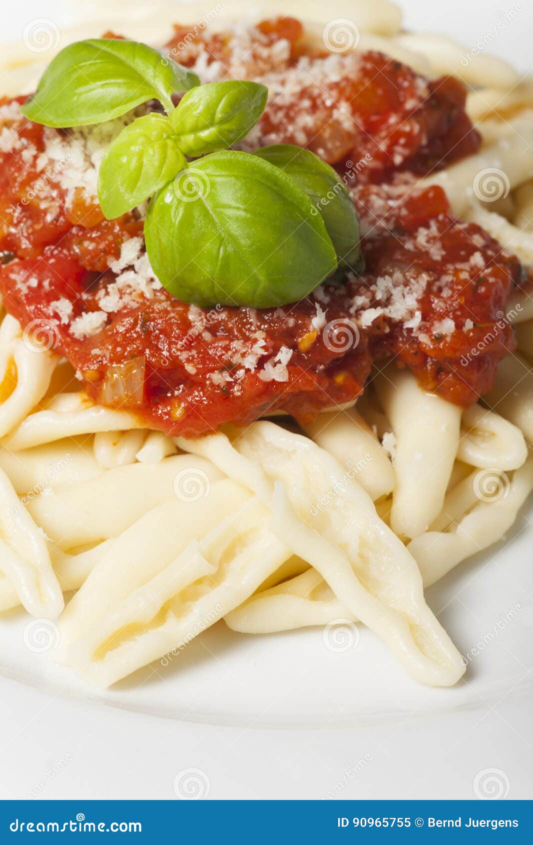 Capunti stock image. Image of sauce, herbs, puttanesca - 90965755