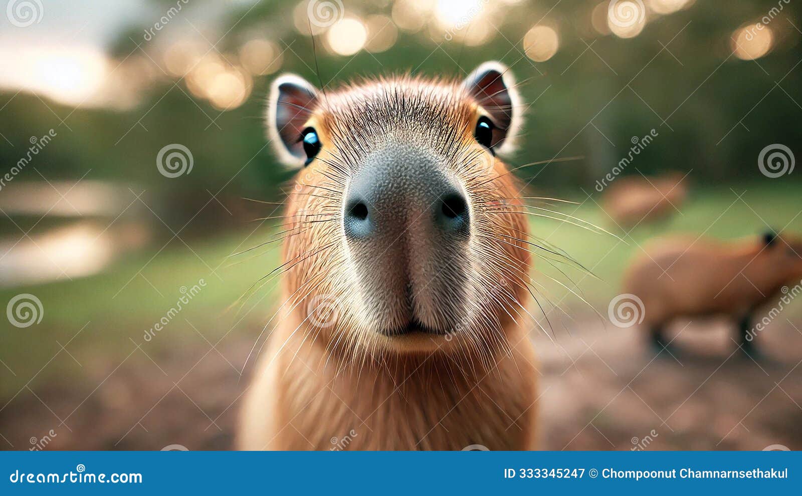 Capybara As it Looks Curiously at the Camera Stock Illustration ...