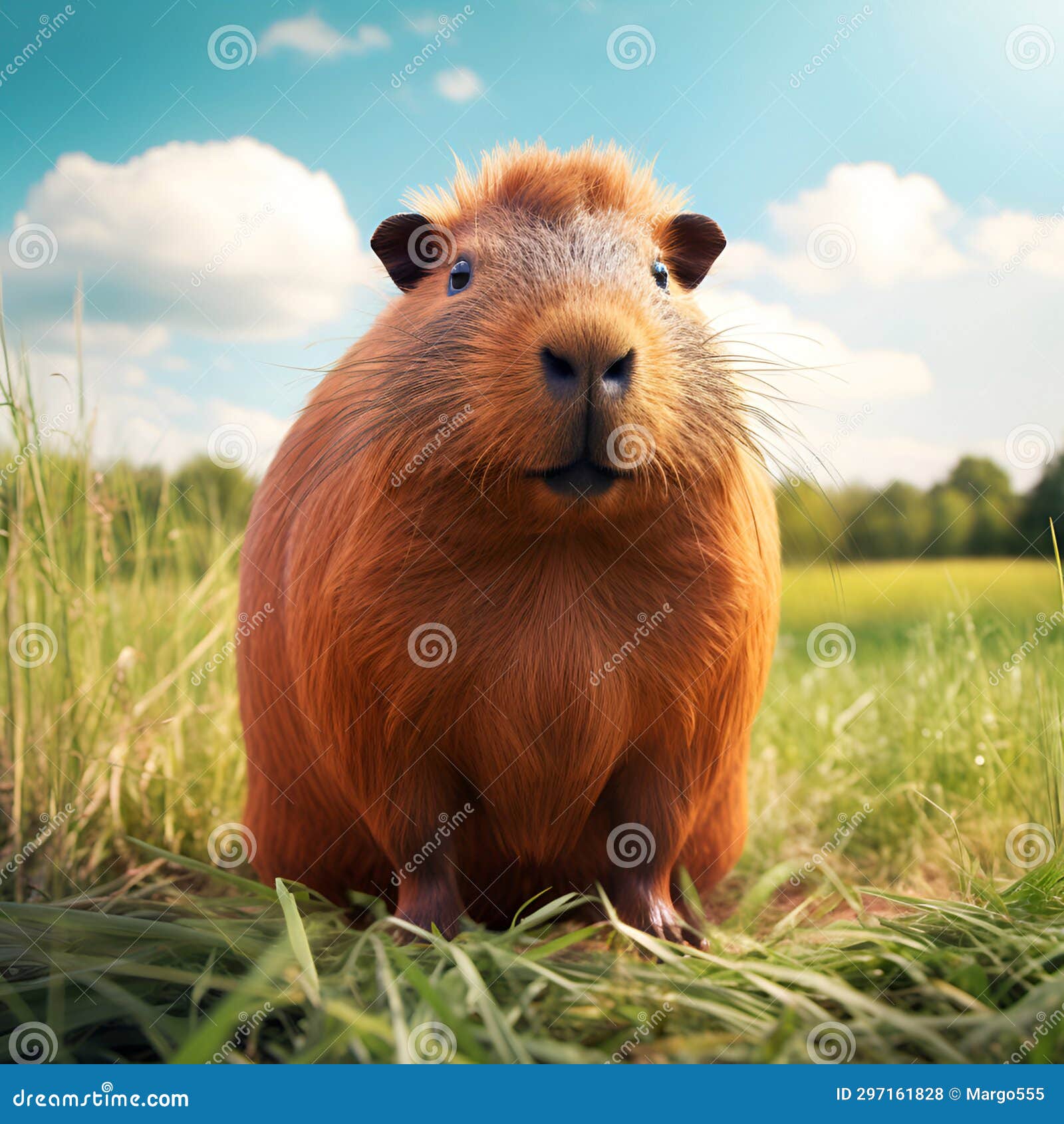 Capybara Close-up Illustration On White Background 8k Ultra-clear ...