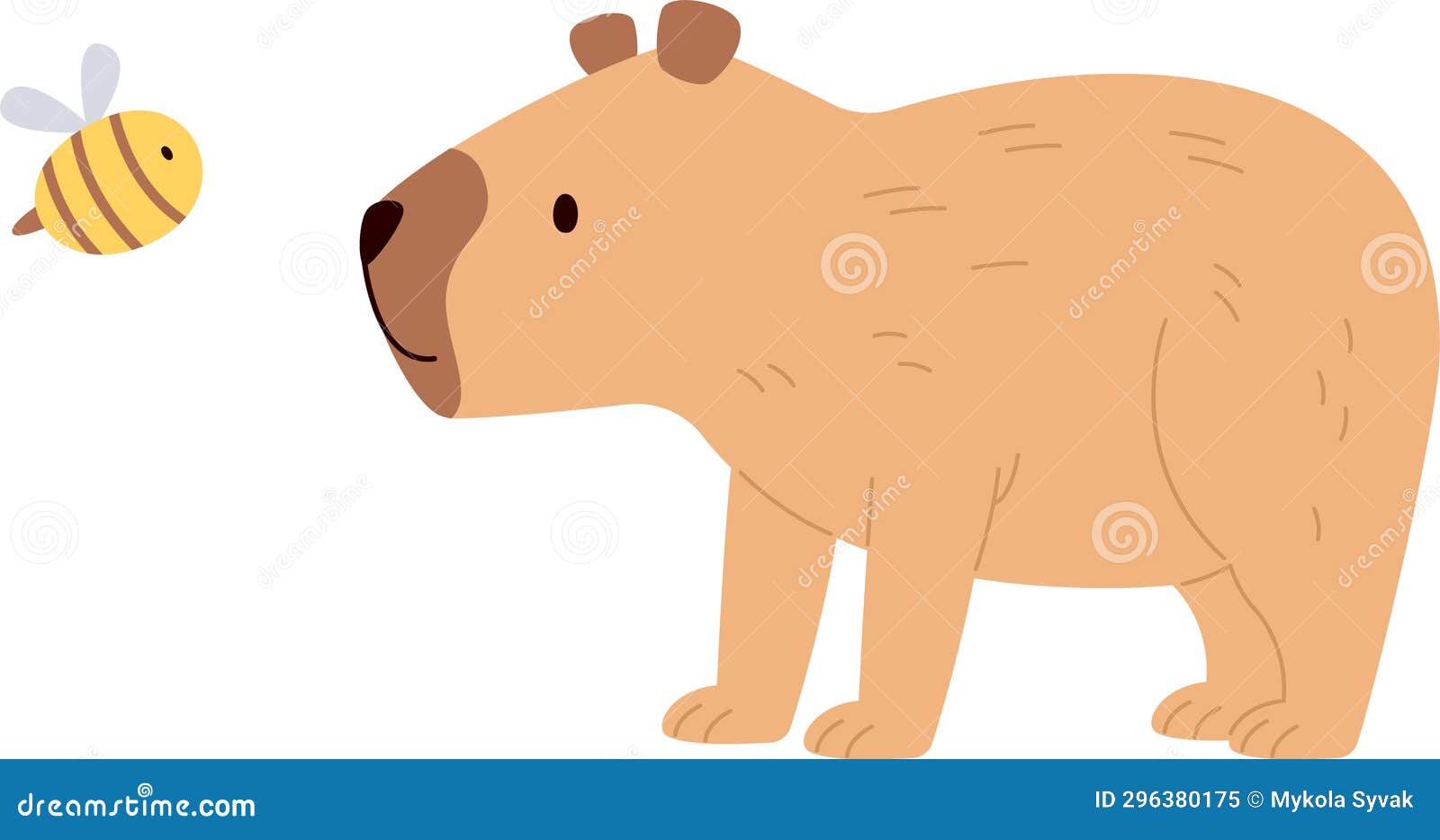 Linear Capybara Icon From Animals Outline Collection. Thin Line ...