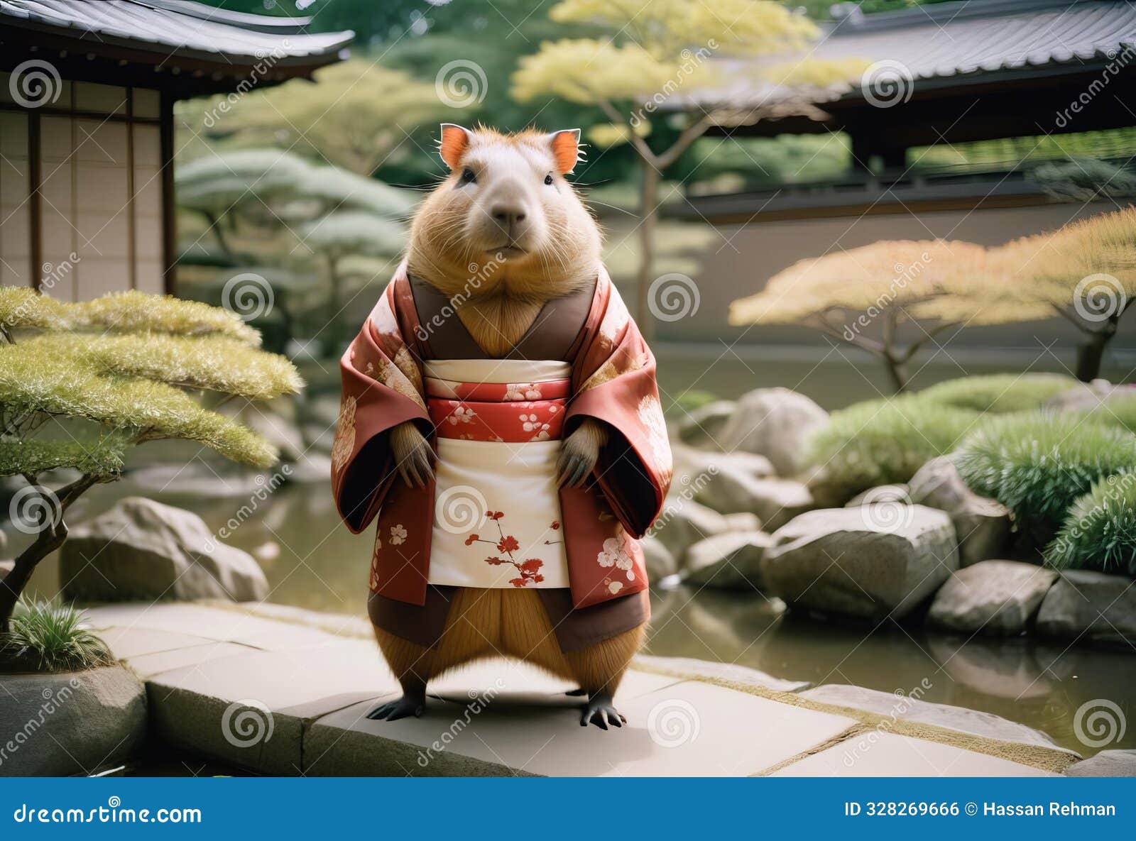 Capybara Con Ropa Humanoide Ilustração Stock - Ilustração de mostra ...