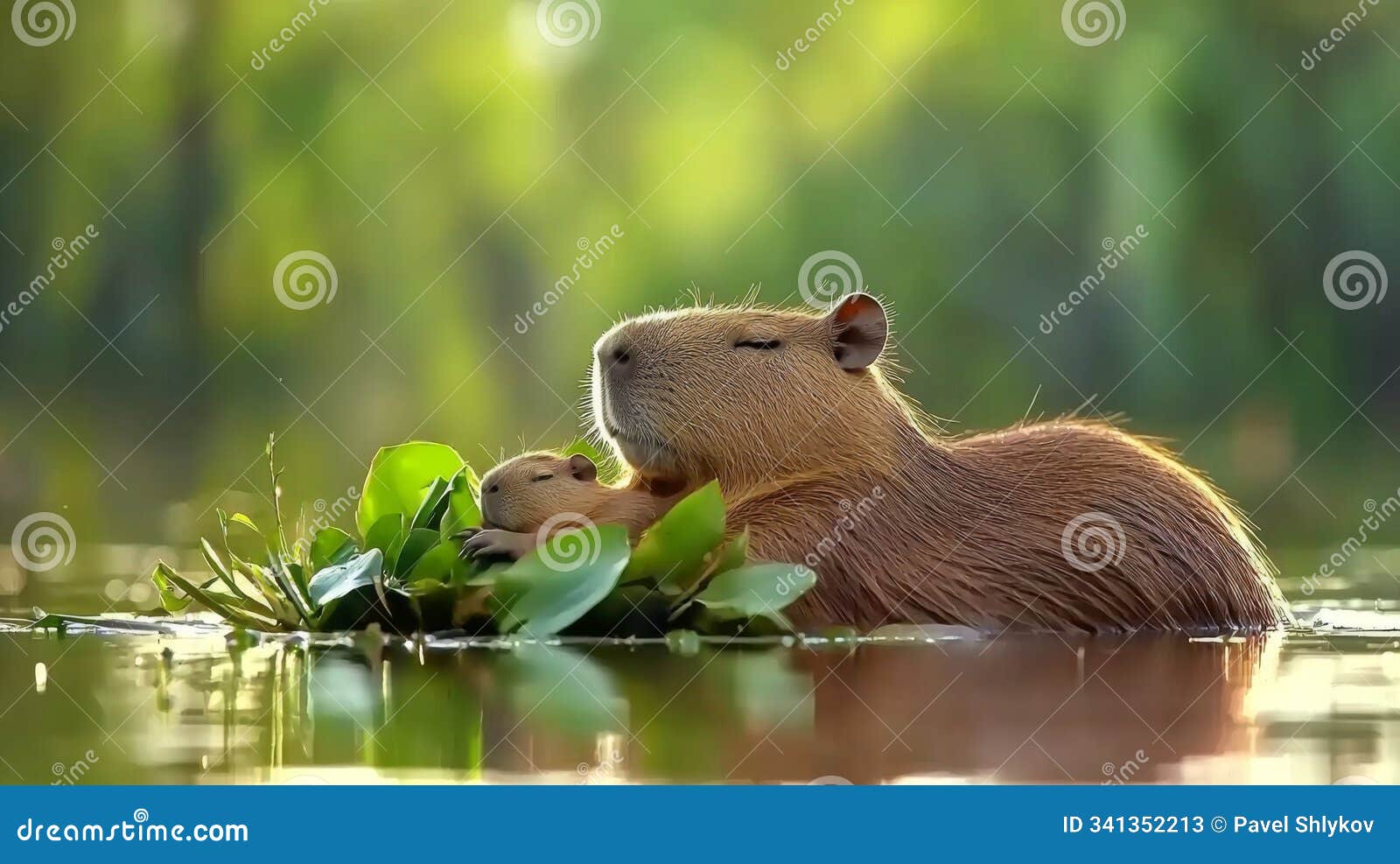 The Capybara, Funny Positive Big Rodent Stock Image - Image of america ...