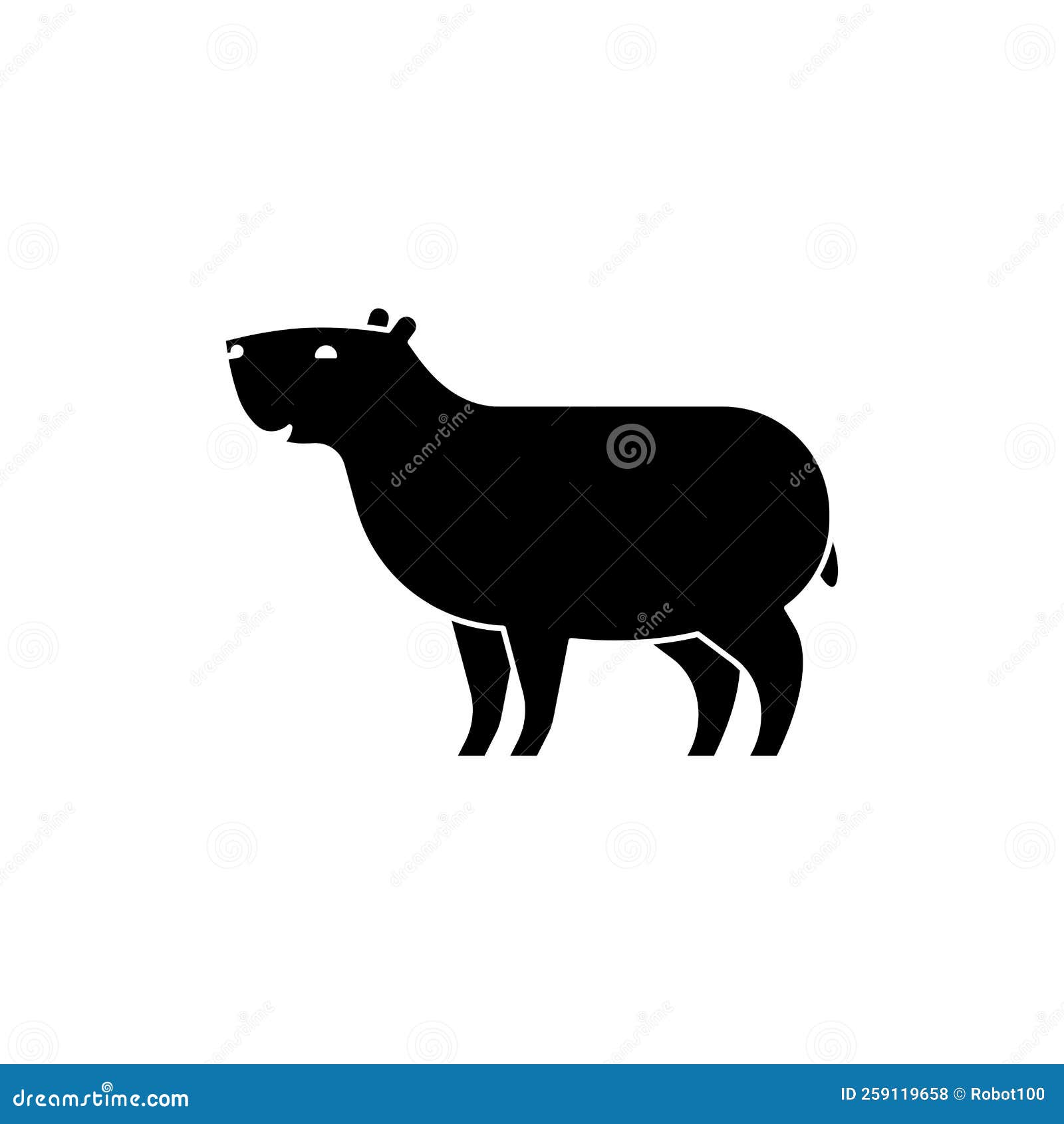 Capybara Icon Cartoon Vector | CartoonDealer.com #293140213