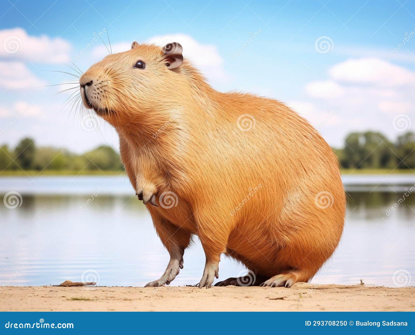 Ai Generated Illustration Wildlife Concept of Capybara Isolated Stock ...