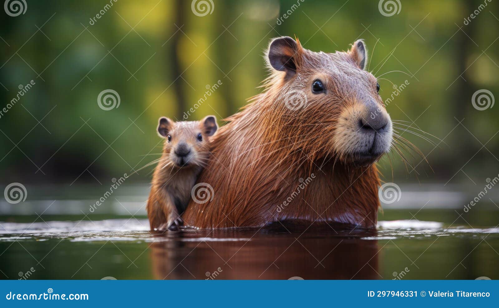Capybara in Its Habitat, a Delightful Creature in Nature S Realm Stock ...