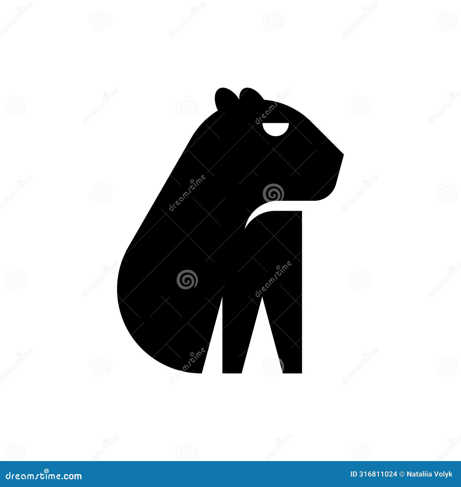 Capybara logo stock vector. Illustration of cute, wild - 316811024