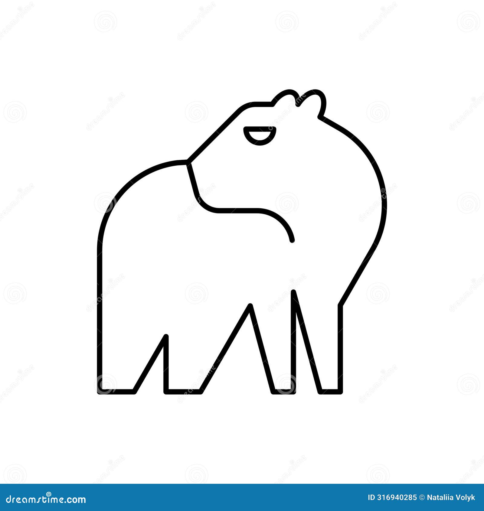 Capybara logo stock vector. Illustration of capibara - 316940285