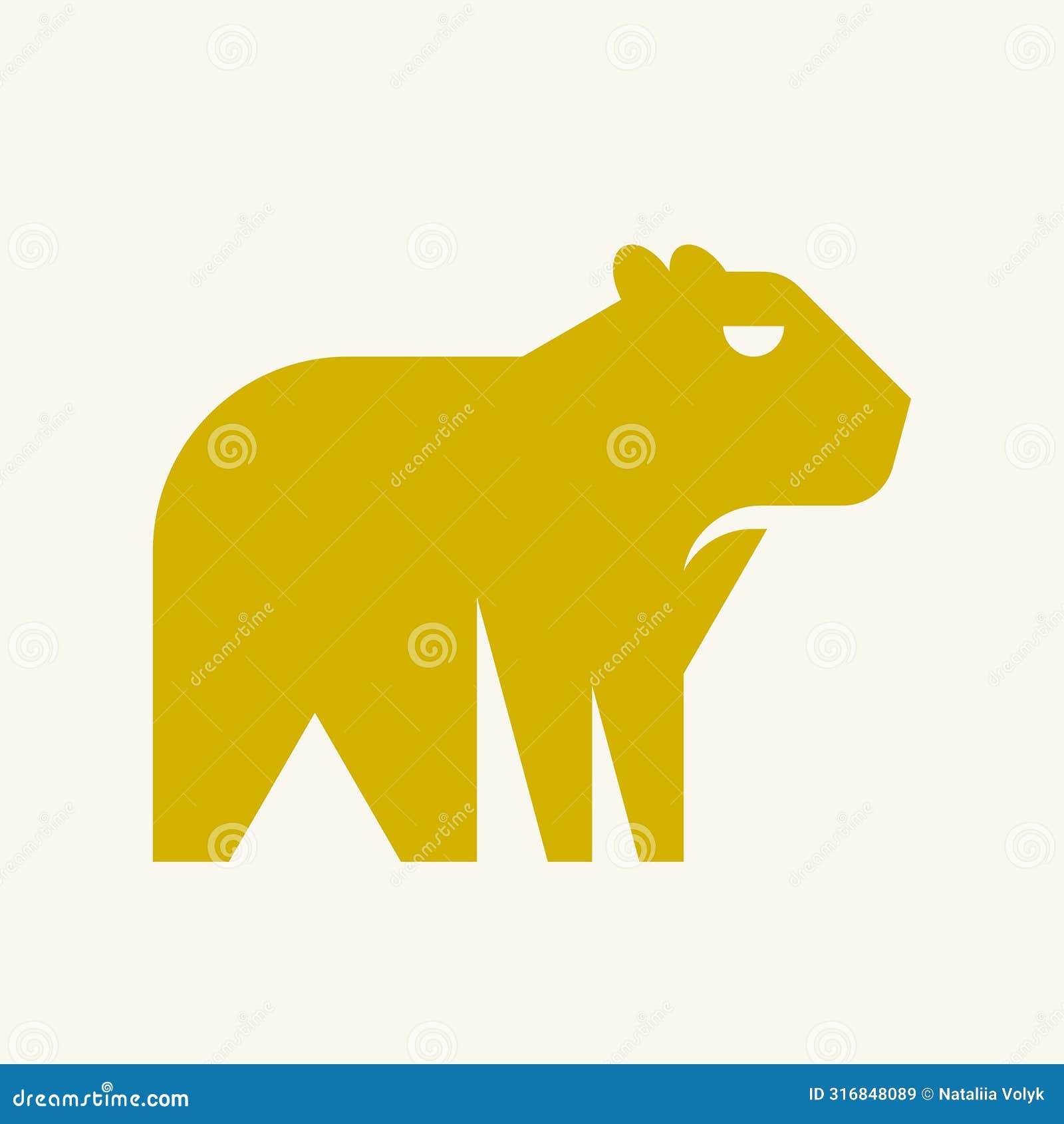 Capybara Logo. Isolated Capybara On White Background Vector ...