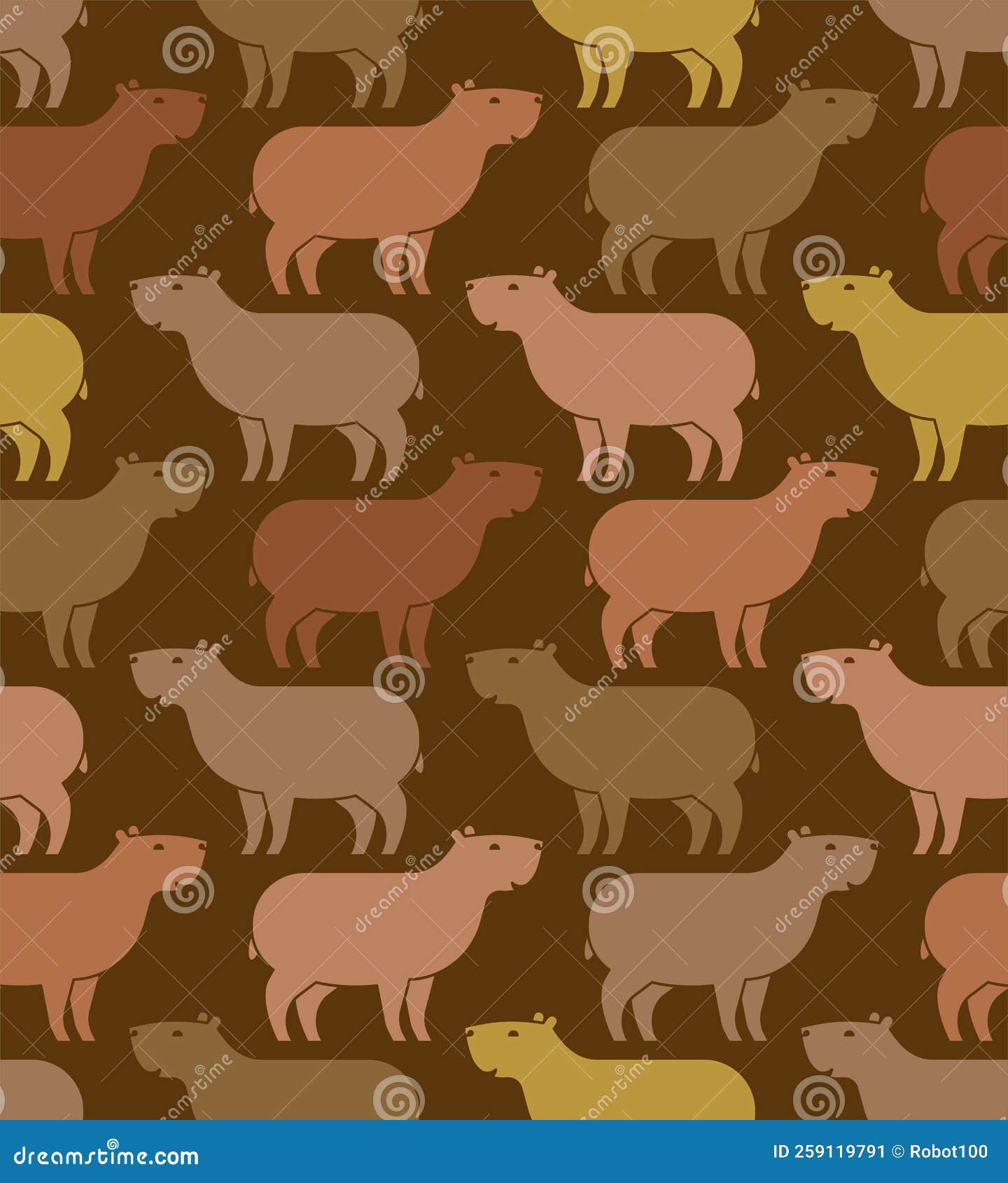 Capybara Fur Texture. Generative Ai Stock Illustration | CartoonDealer ...