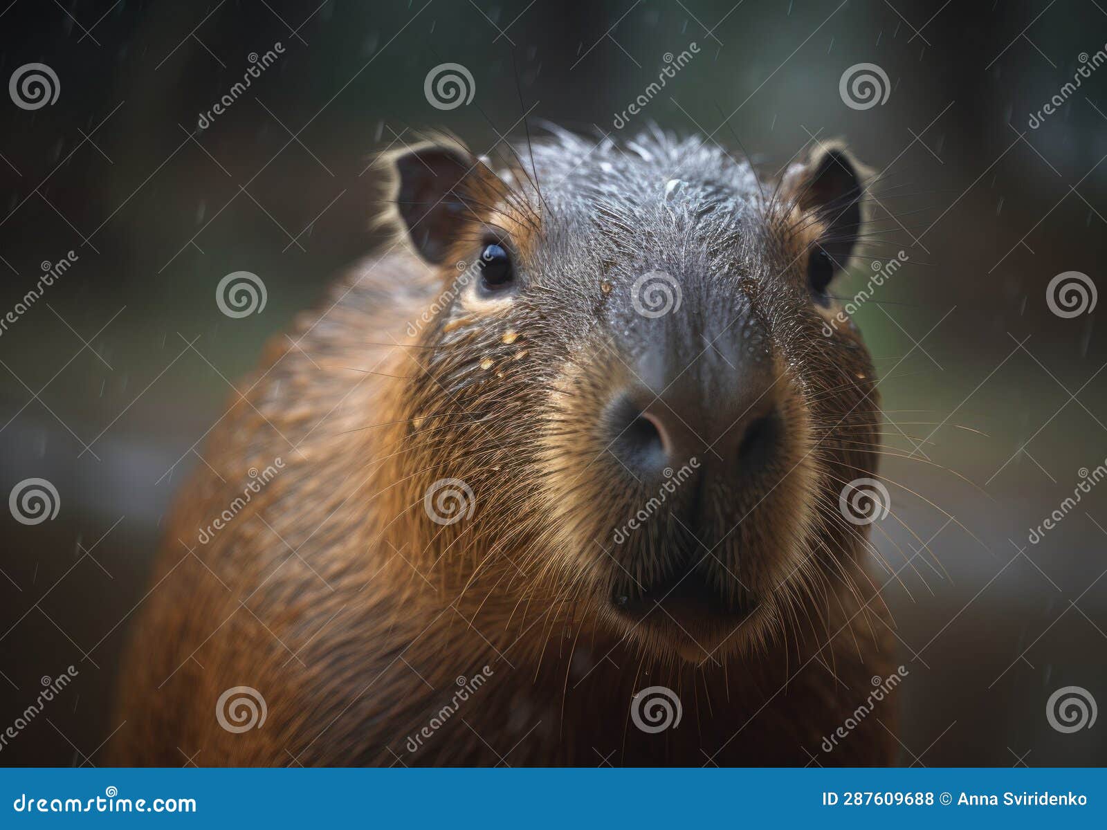 Capybara Close-up Illustration On White Background 8k Ultra-clear ...