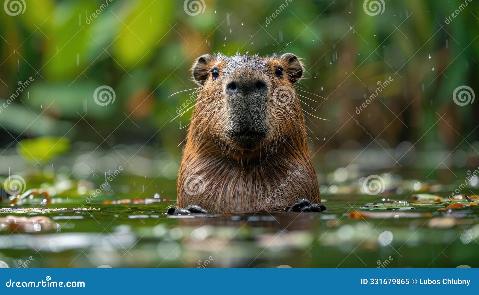 A Capybara In Its Natural Environment Stock Photography | CartoonDealer ...