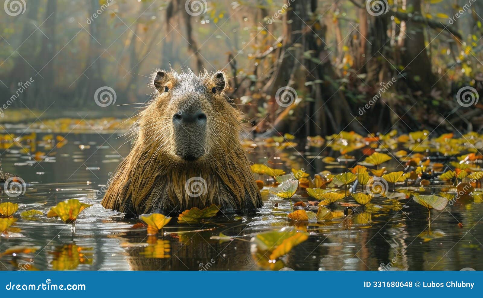 A Capybara In Its Natural Environment Stock Photography | CartoonDealer ...