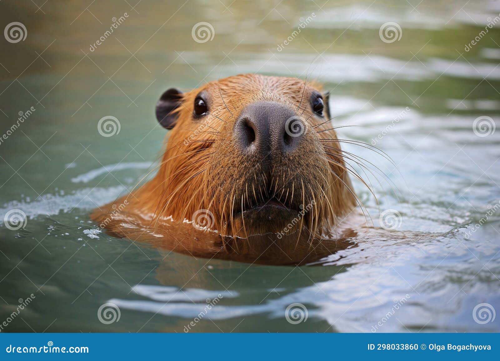 Wild Capybara In The Amazon Area In Royalty-Free Illustration ...
