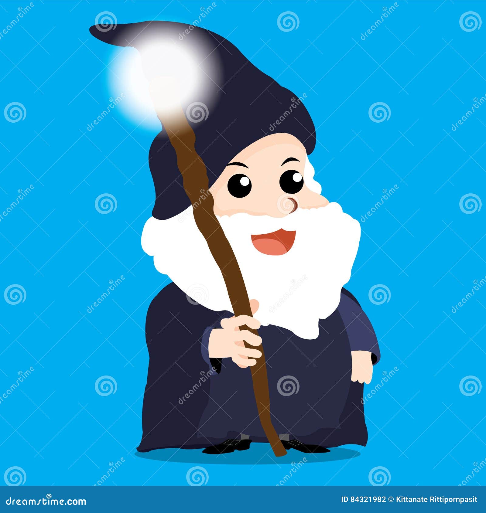 Carácter de MERLIN ilustración del vector. Ilustración de hombre - 84321982