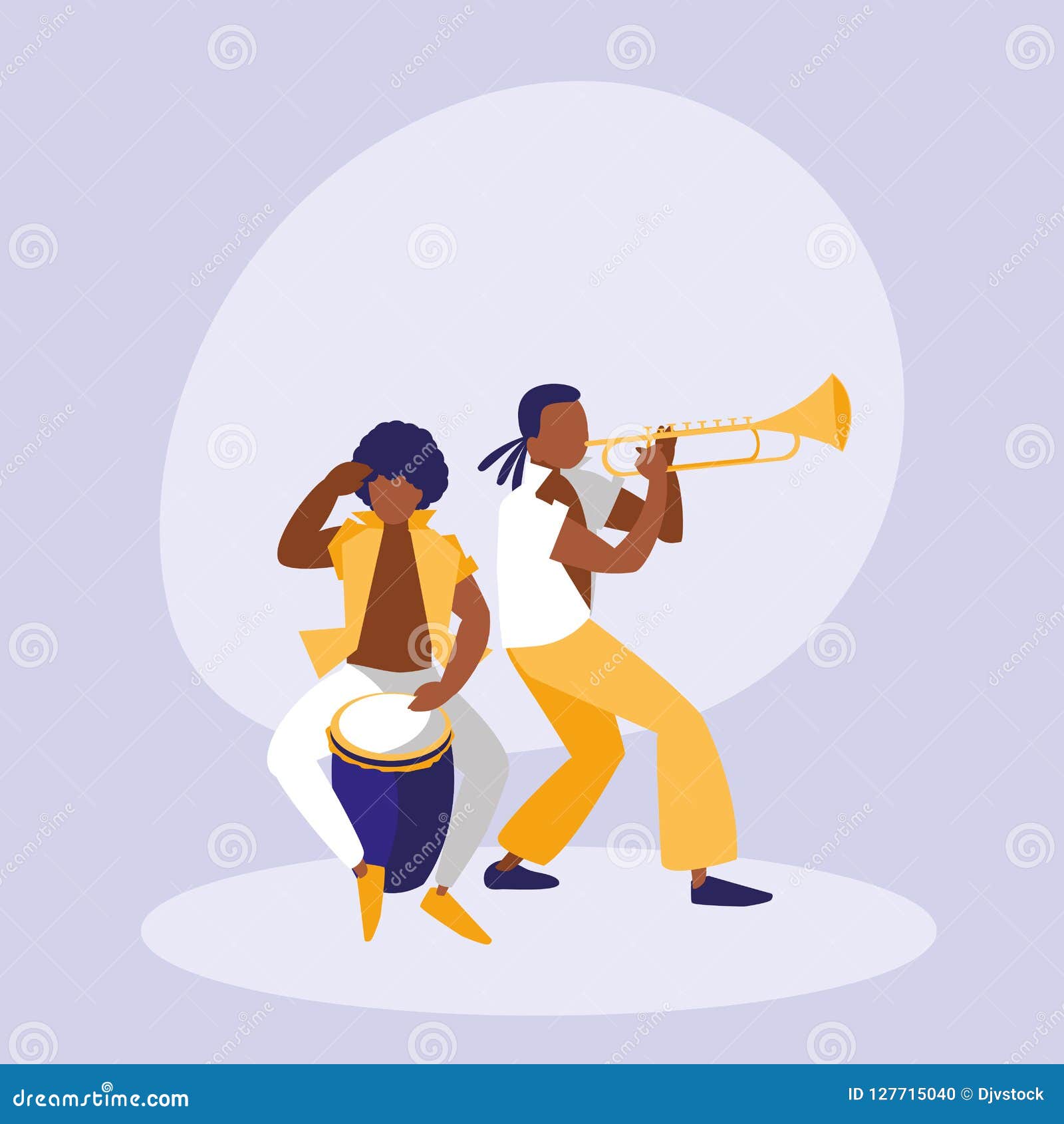 Carácter Del Avatar De La Banda Del Mambo Ilustración del Vector ...