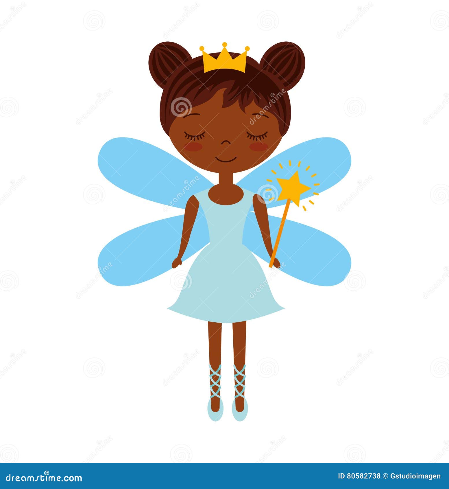 Carácter Lindo De La Hada Madrina Ilustración del Vector - Ilustración ...