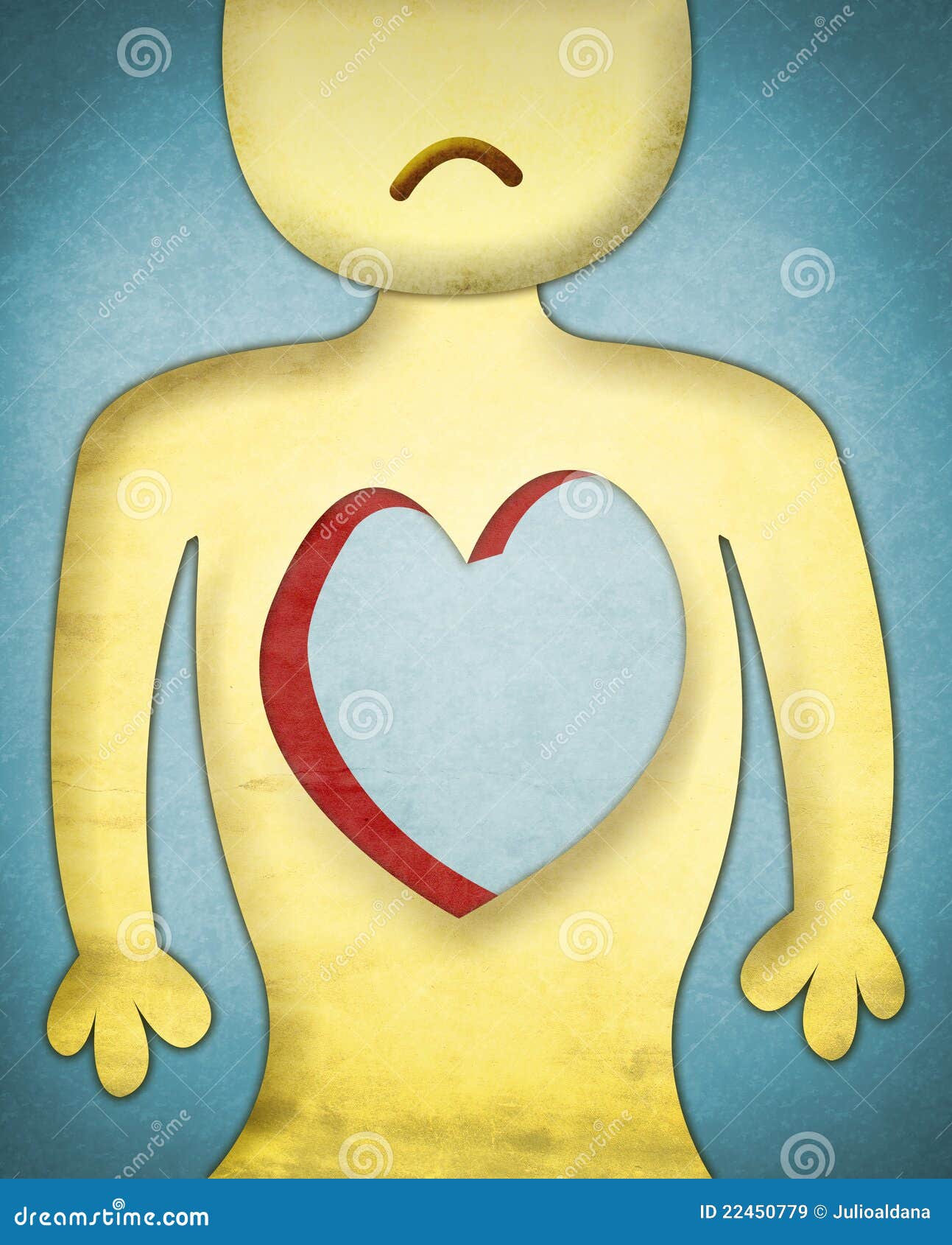 Carácter triste despiadado stock de ilustración. Ilustración de lindo ...