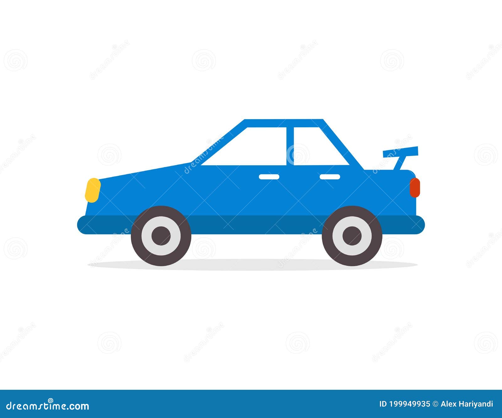 Car Flat Design. Vector Illustration Stock Vector - Illustration of ...