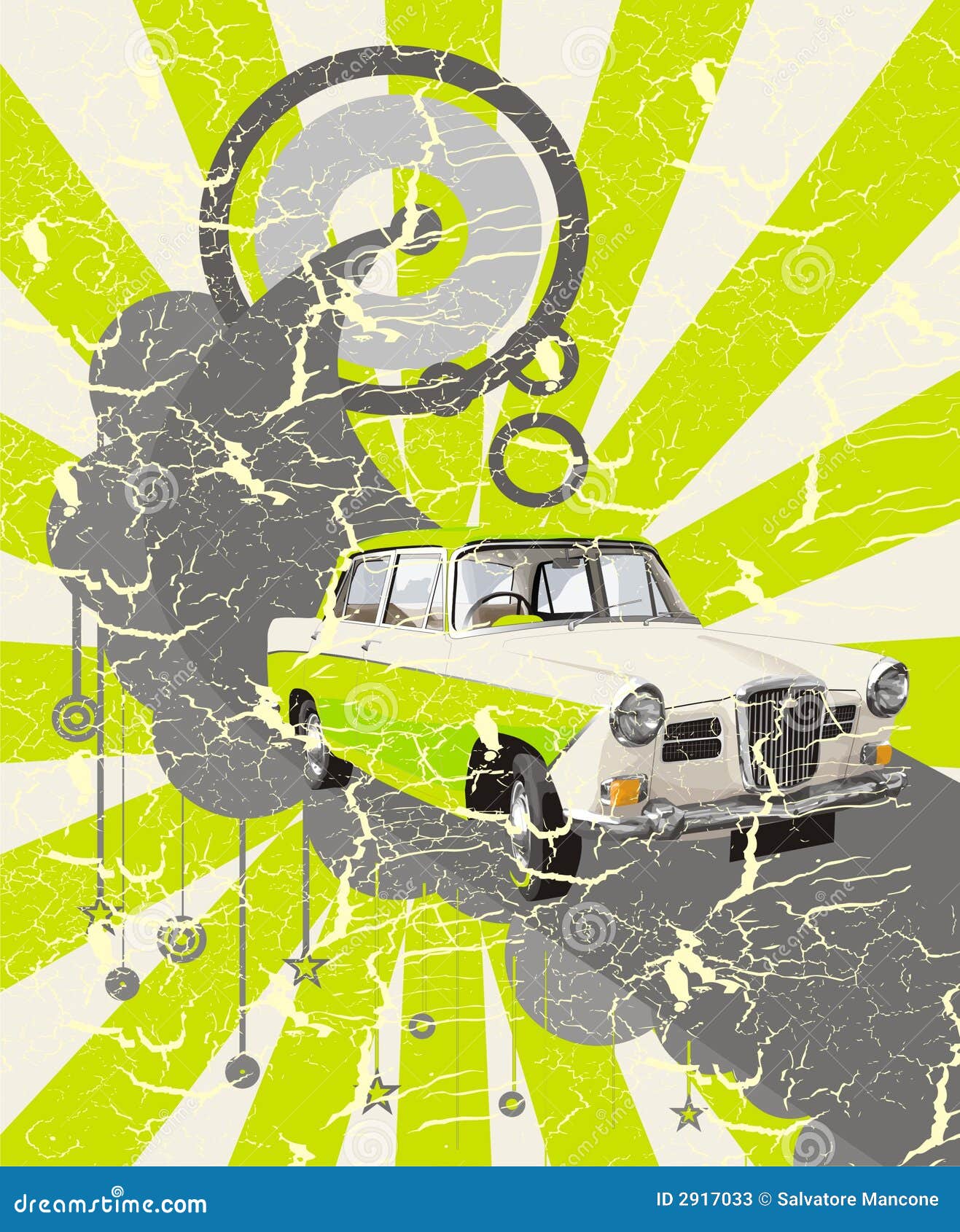 Car in abstract background stock vector. Illustration of modern - 2917033