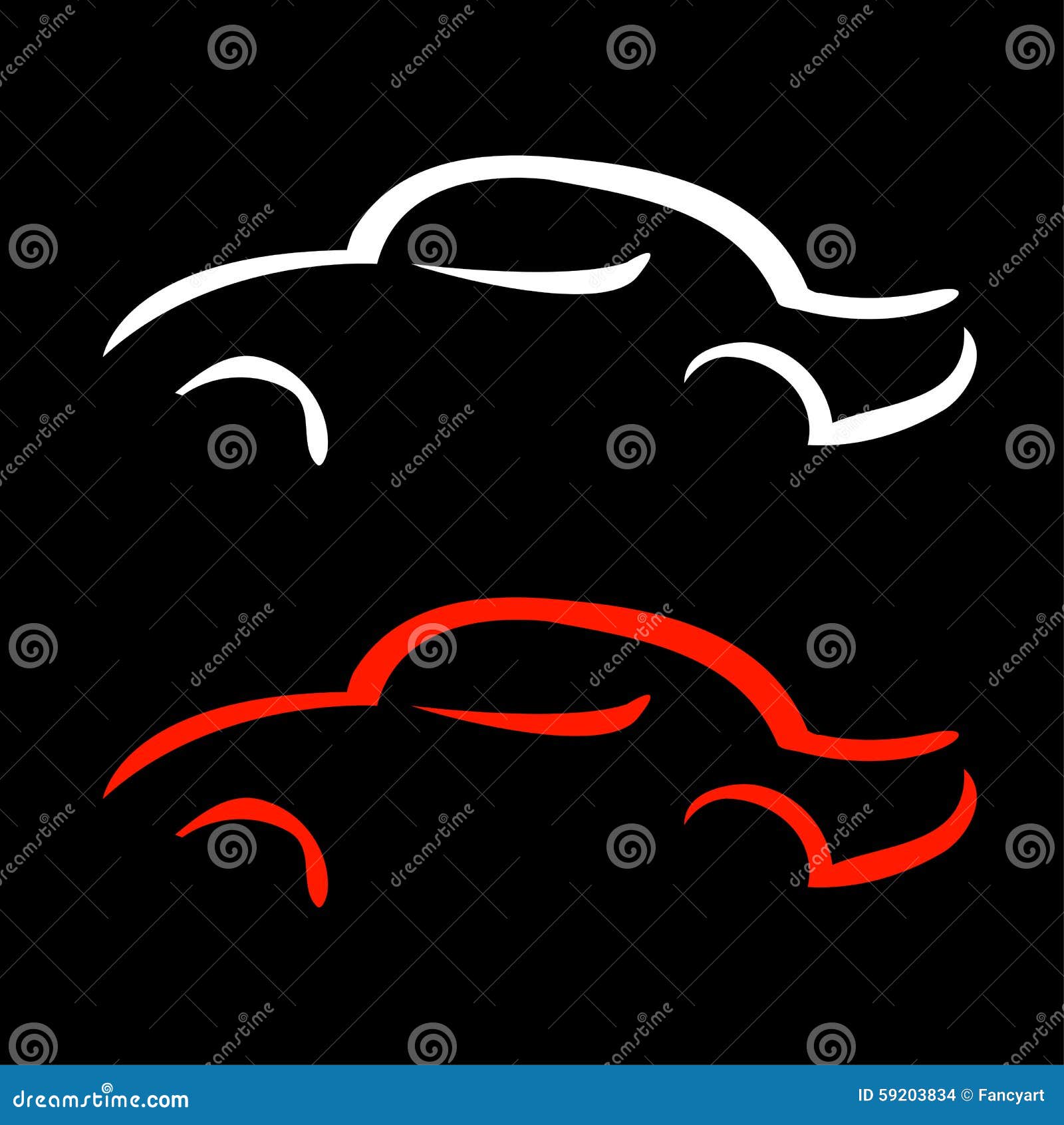 Car with abstract lines stock vector. Illustration of elegant - 59203834