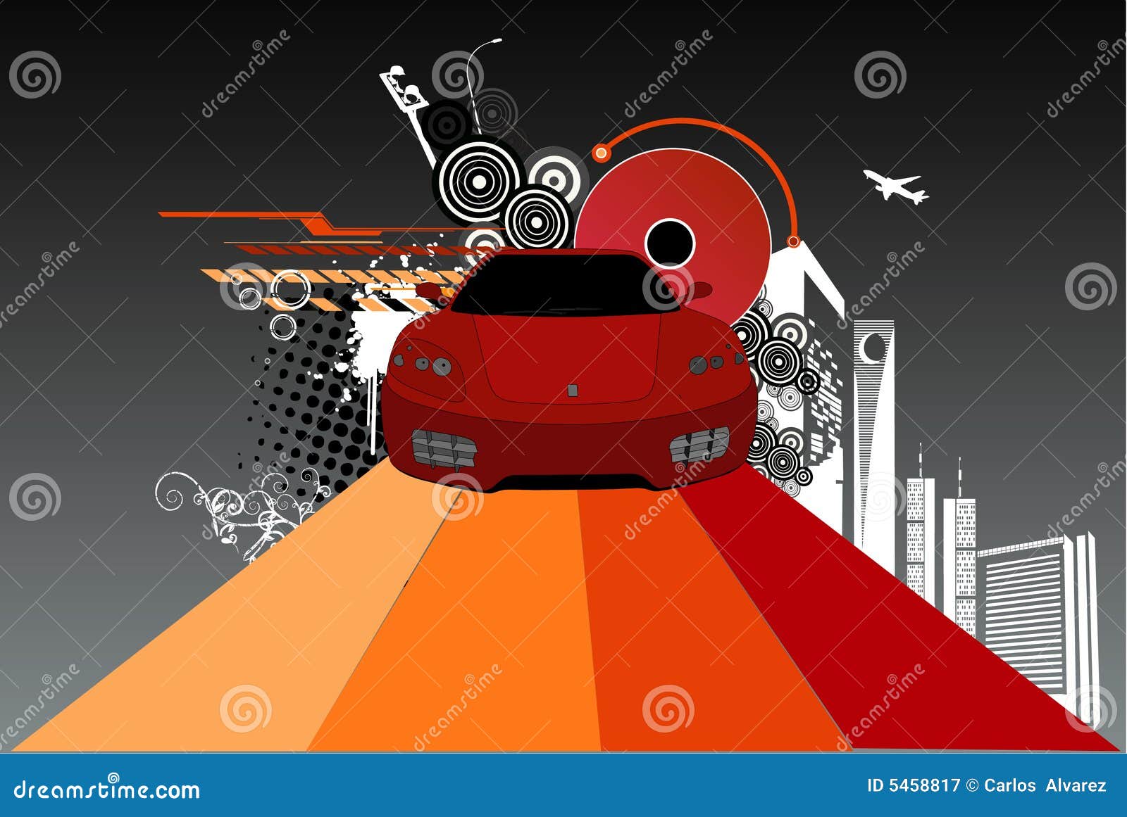 Car abstract vector stock vector. Illustration of background - 5458817
